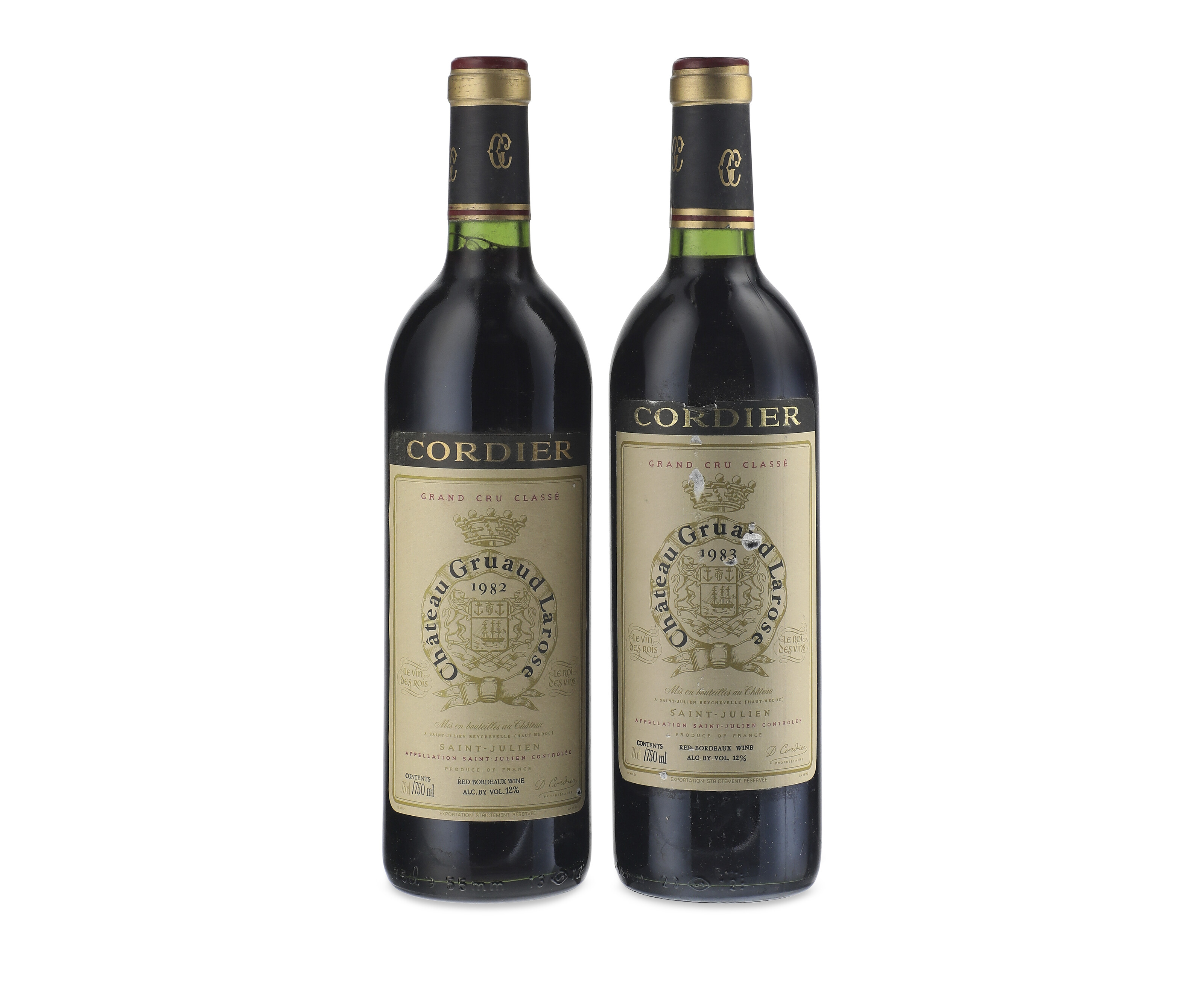 Mixed Château Gruaud Larose 'Vertical' | 1982 - 1983, 1982 (1 Bottle) u.bn 1983 (1 Bottle) u.bn ...