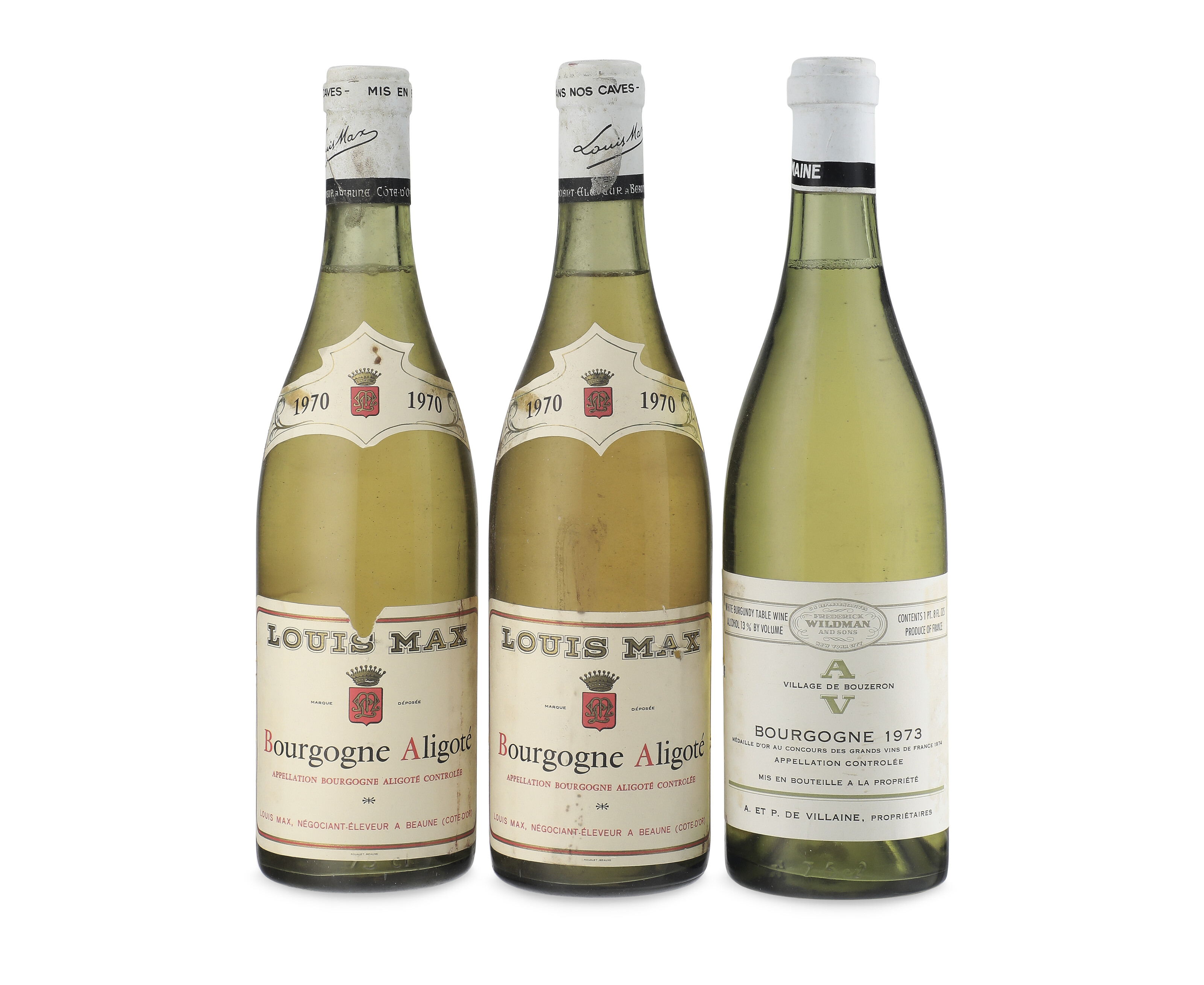 Mixed White Burgundy | 1970-1973, Louis Max, Bourgogne Aligote 1970 (2 ...