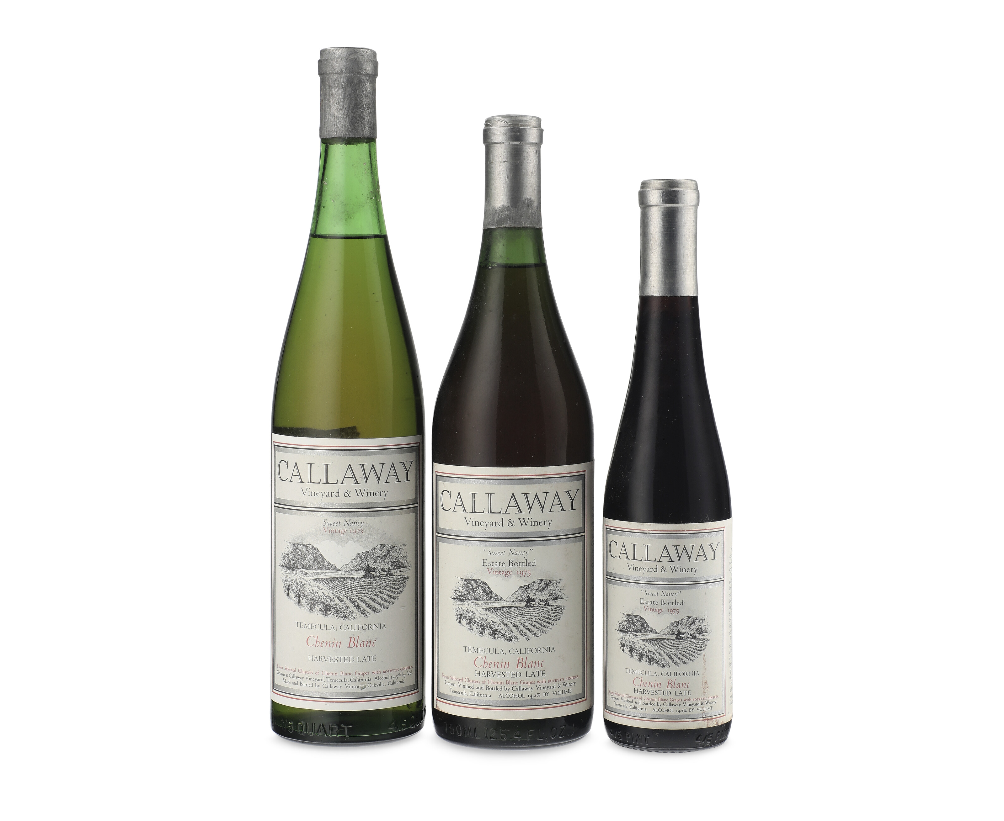 Mixed Callaway Chenin Blanc | 1973 - 1975, LH, "Sweet Nancy" 1973 (3 ...