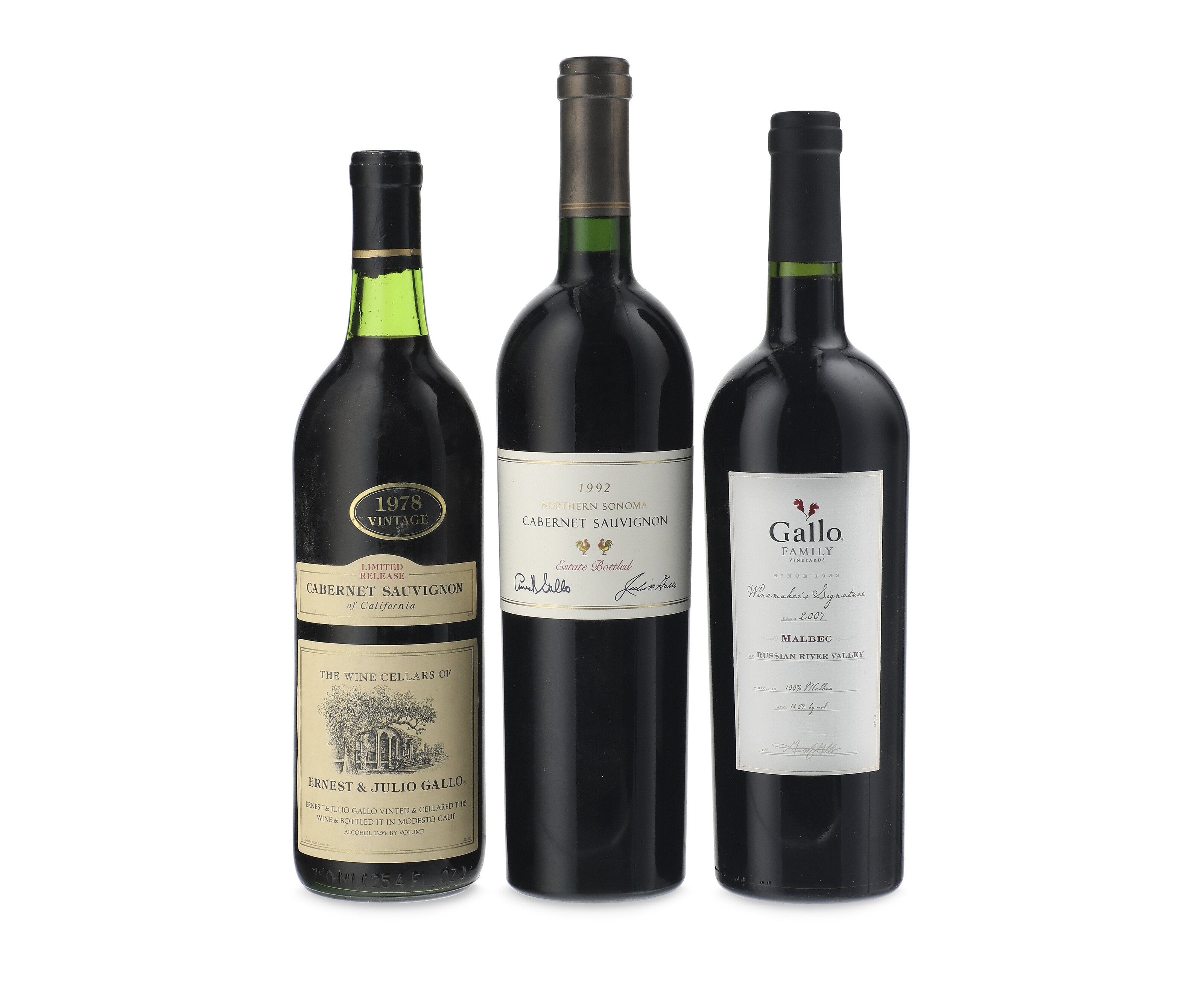Mixed Gallo Wines | 1978 - 2008, E. & J. Gallo Cabernet Sauvignon ...