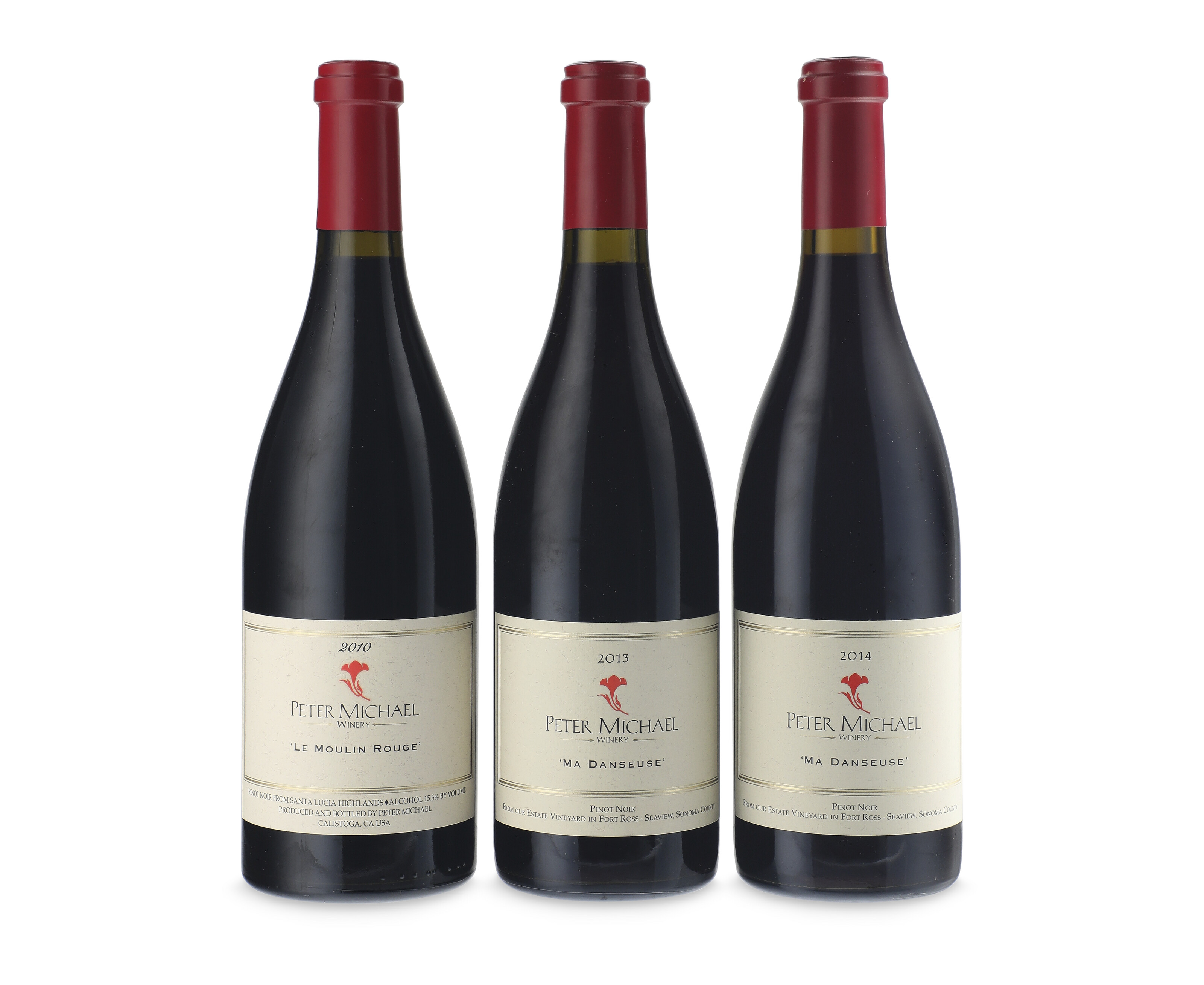 Mixed Lot | Peter Michael | 2010 - 2014, Peter Michael, Pisoni Vineyard, Le Moulin Rouge 2010 (1 ...