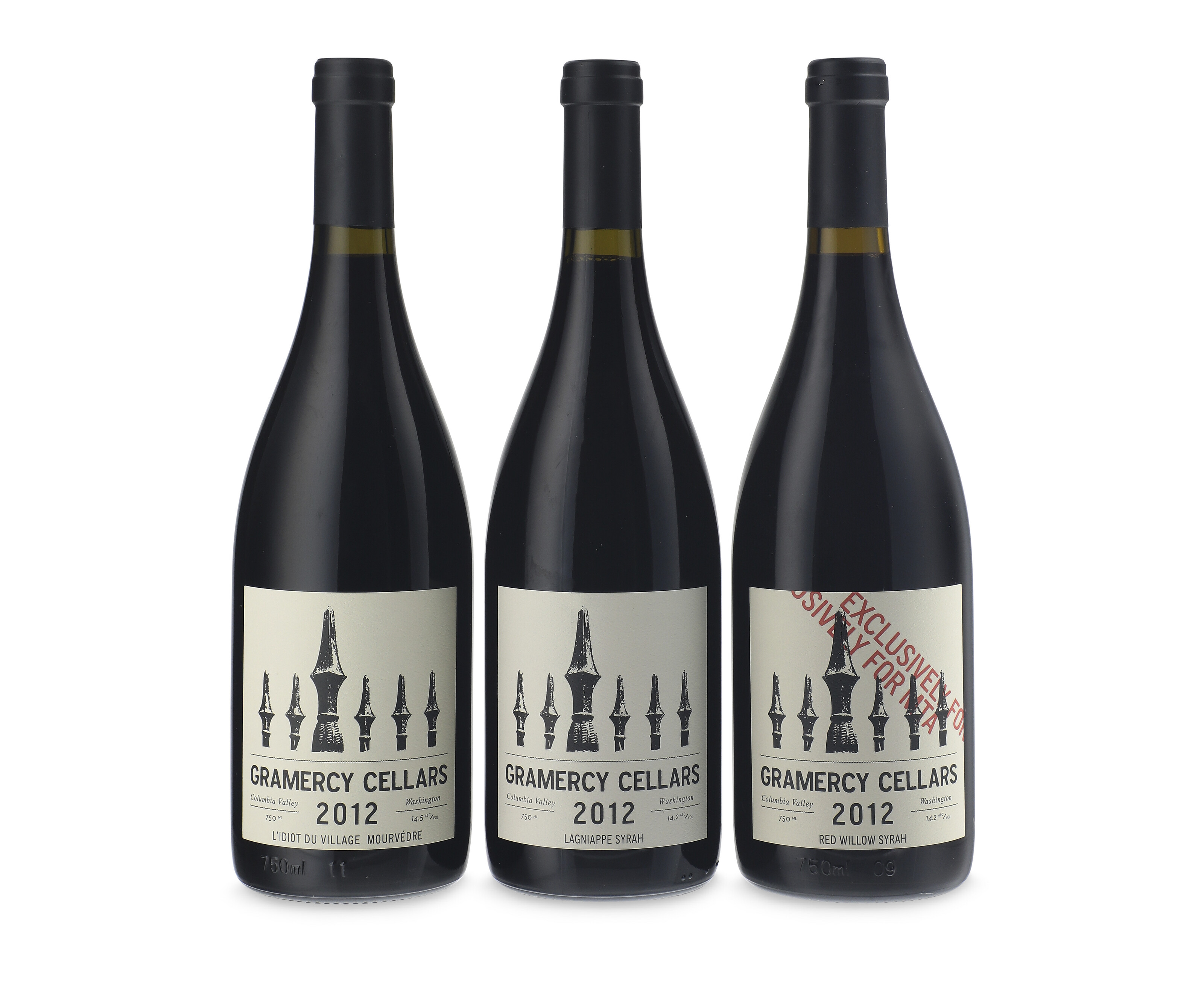 Mixed Lot | Gramercy Cellars | 2012, Gramercy Cellars, L'Idiot Du ...