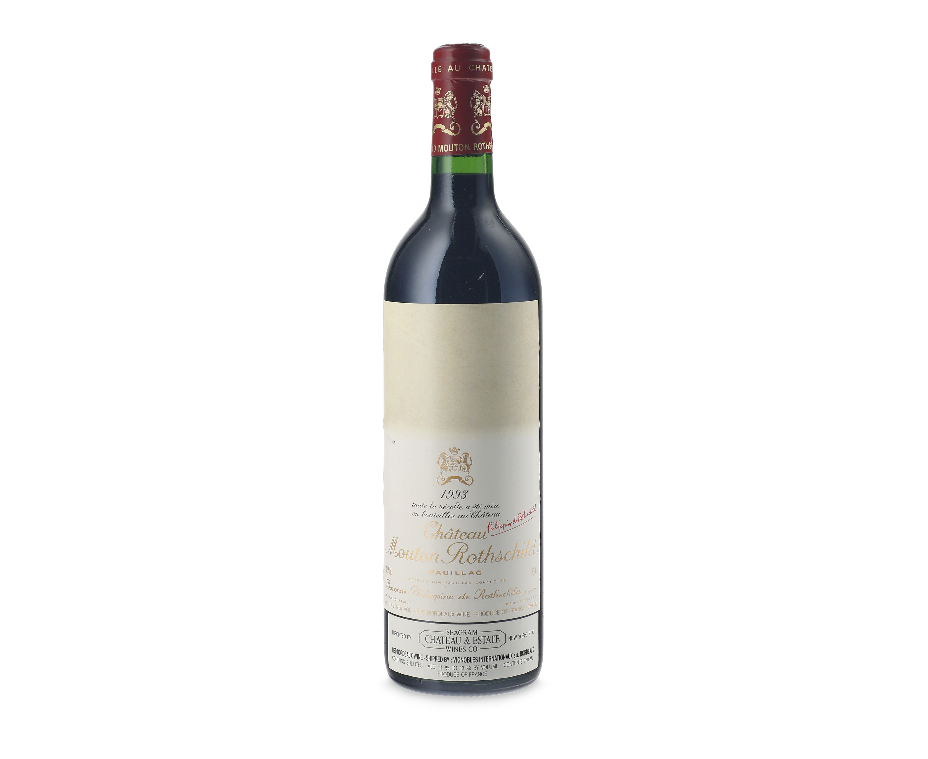 Château Mouton Rothschild 1993, Pauillac, 1er Cru Classé u.bn or better ...