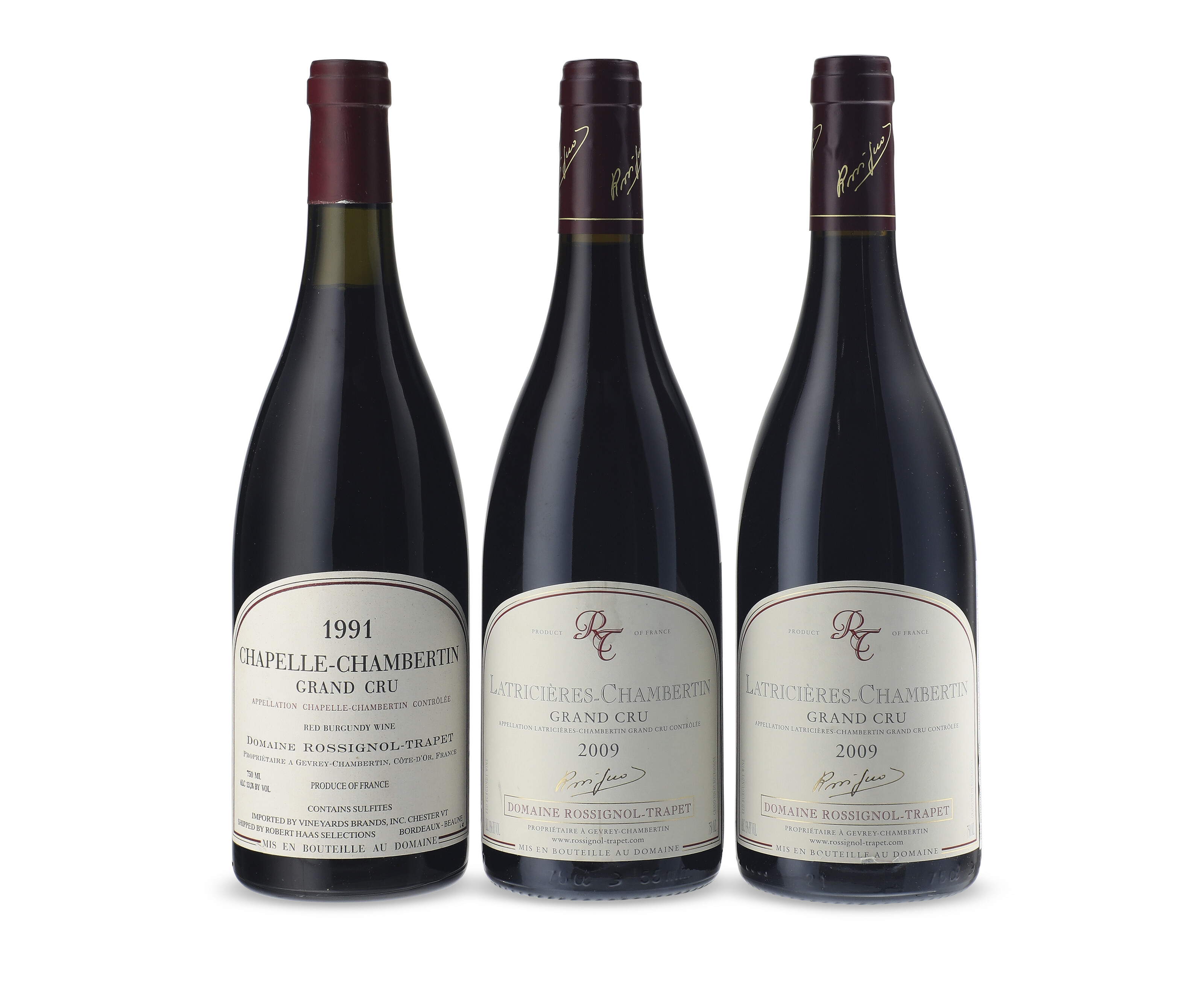 Mixed Lot | Domaine Rossignol-Trapet | 1991 - 2009, Domaine Rossignol ...