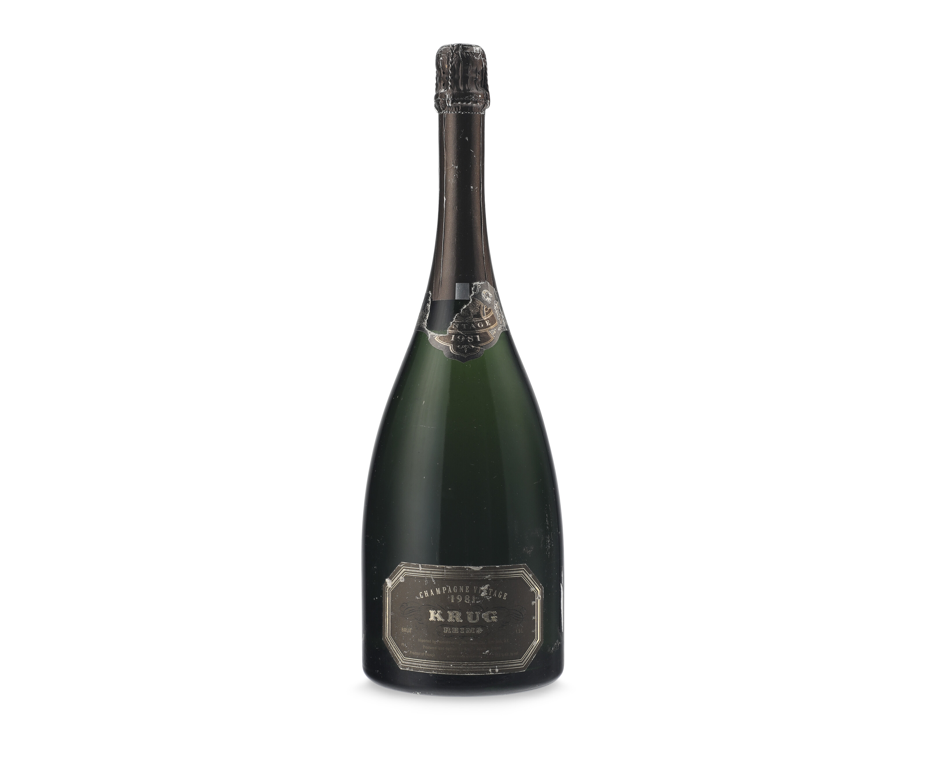 Krug, Vintage Brut 1981, Champagne u.1cm reverse ullage, scuffed label ...