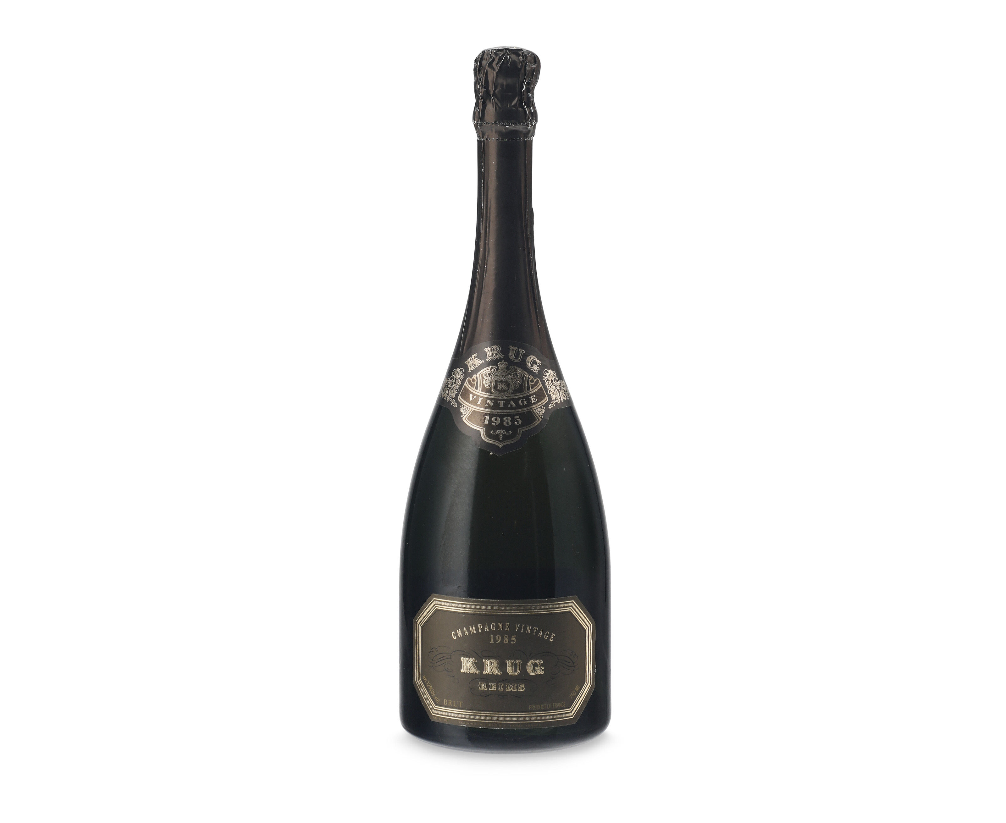 Krug, Vintage Brut 1985, Champagne u.1.5cm reverse ullage, 4 nicked ...