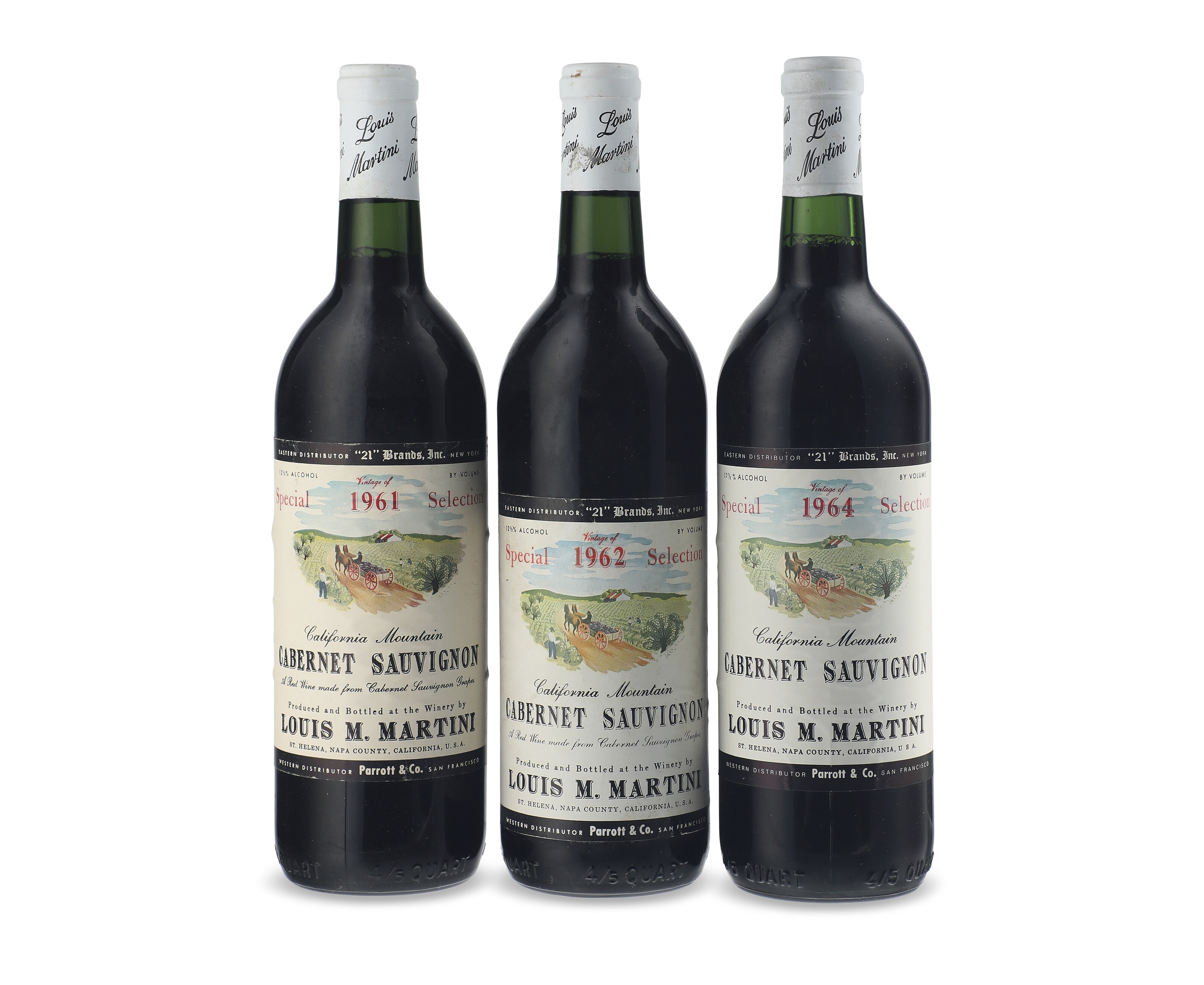 Mixed Lot | Louis Martini | 1961 - 1970, Louis Martini, Cabernet ...