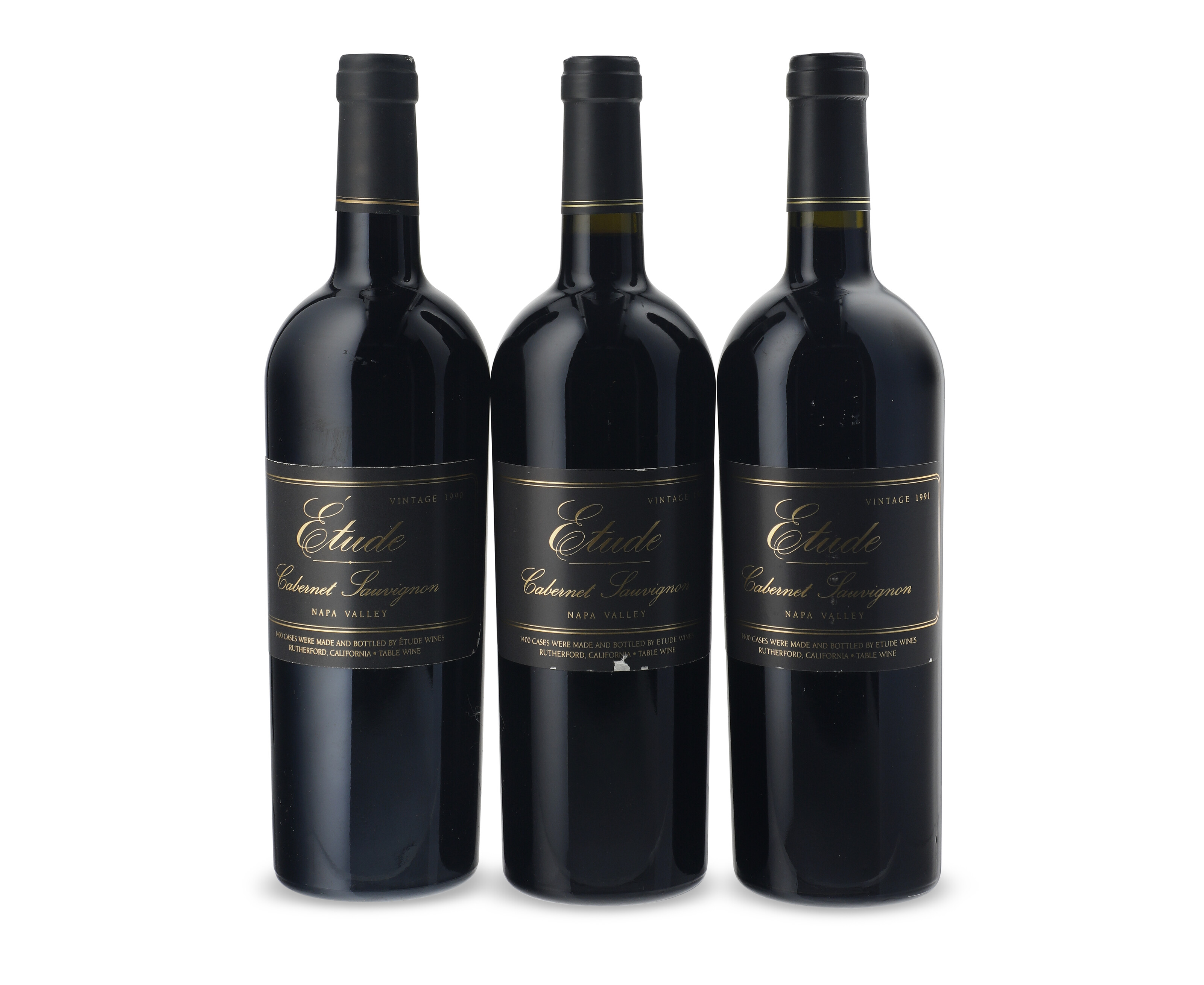 Etude, Cabernet Sauvignon 'Vertical' | 1990 - 1991, Etude, Cabernet ...