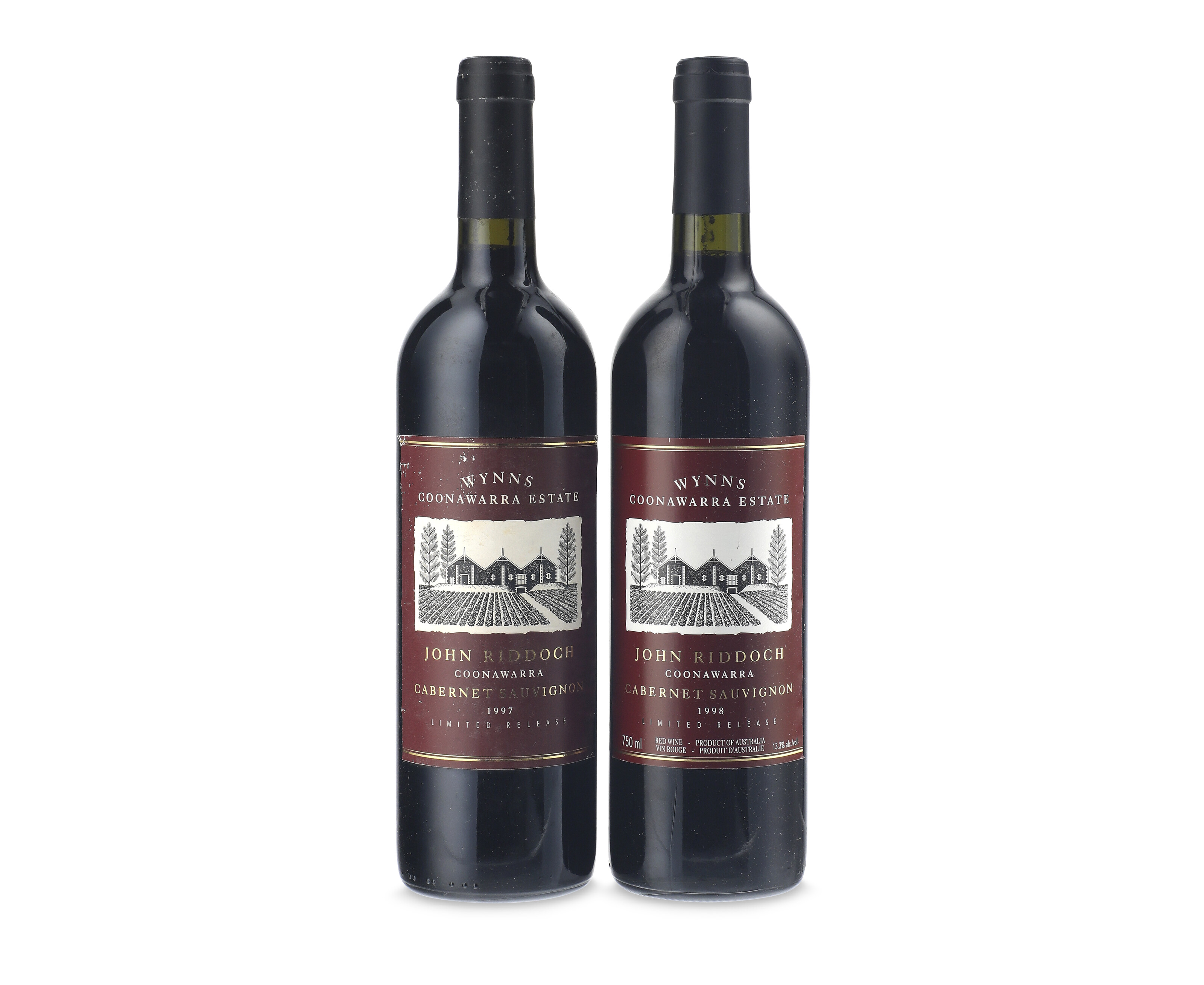 Wynns, John Riddoch, Cabernet Sauvignon 'Vertical' | 1997 - 1998, Wynns ...