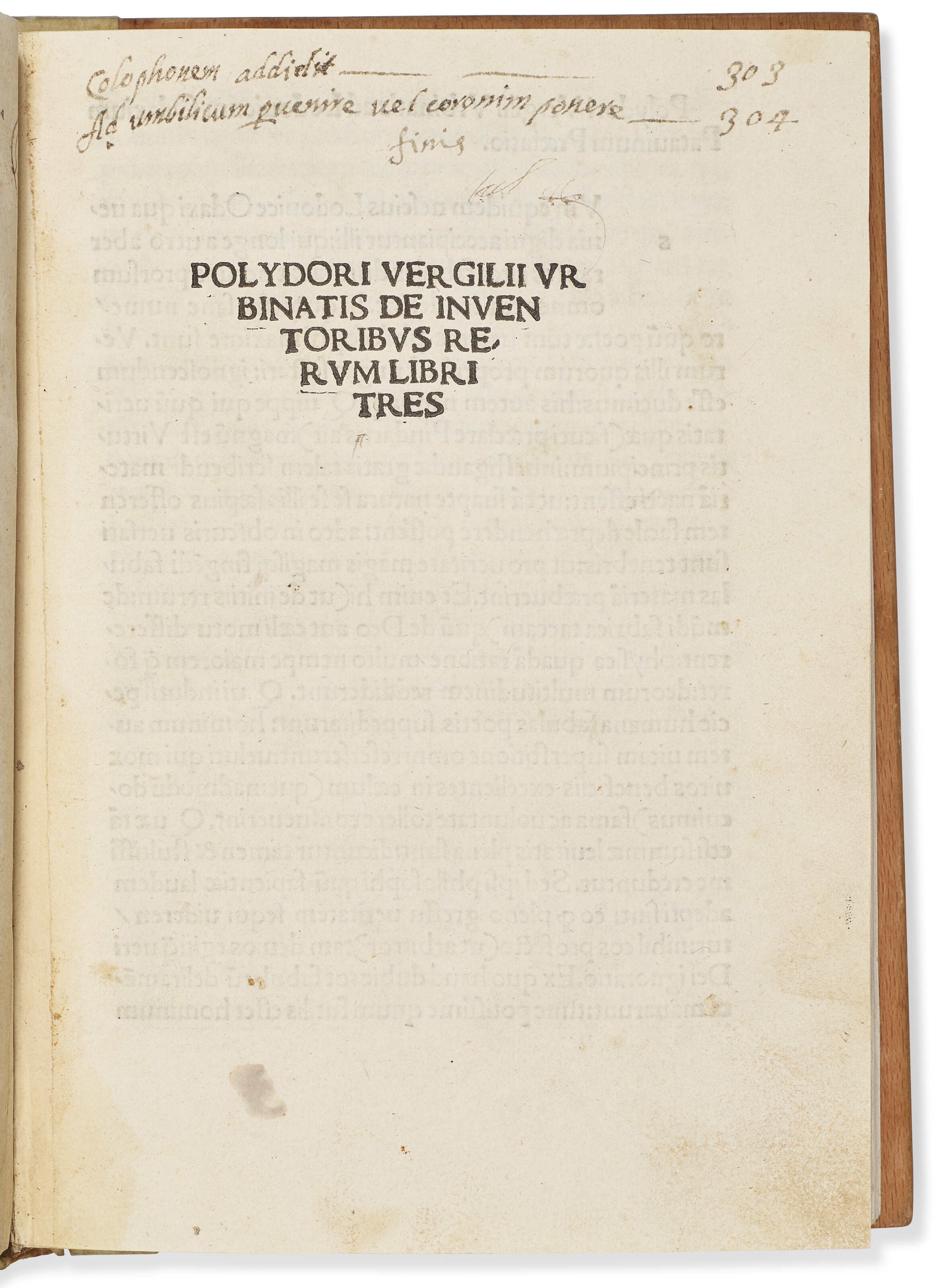 De inventoribus rerum, Polydorus Vergilius, 31 August 1499 | Christie’s