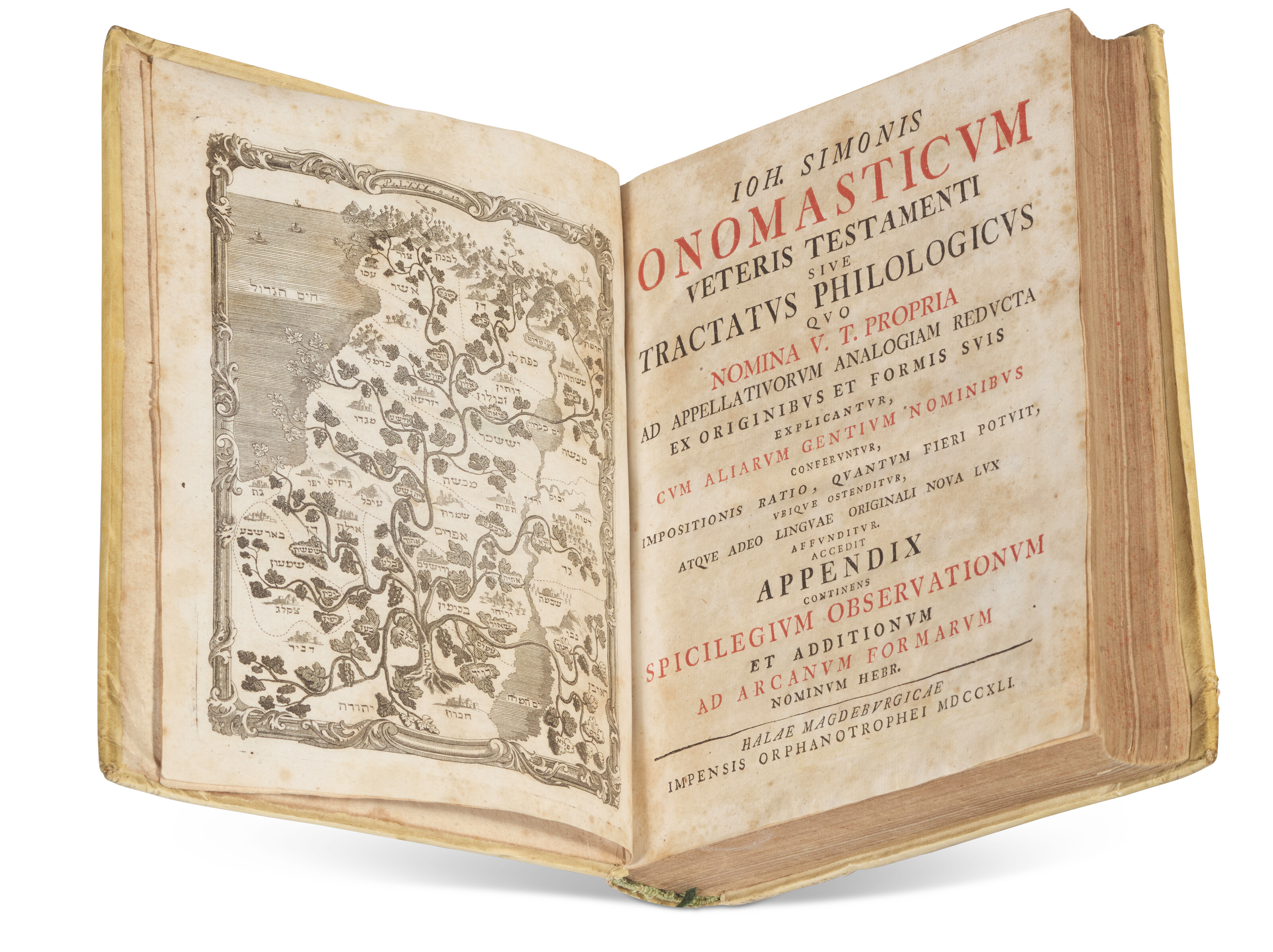 Onomasticum Veteris Testamenti, Johann Simonis, 1741 | Christie’s