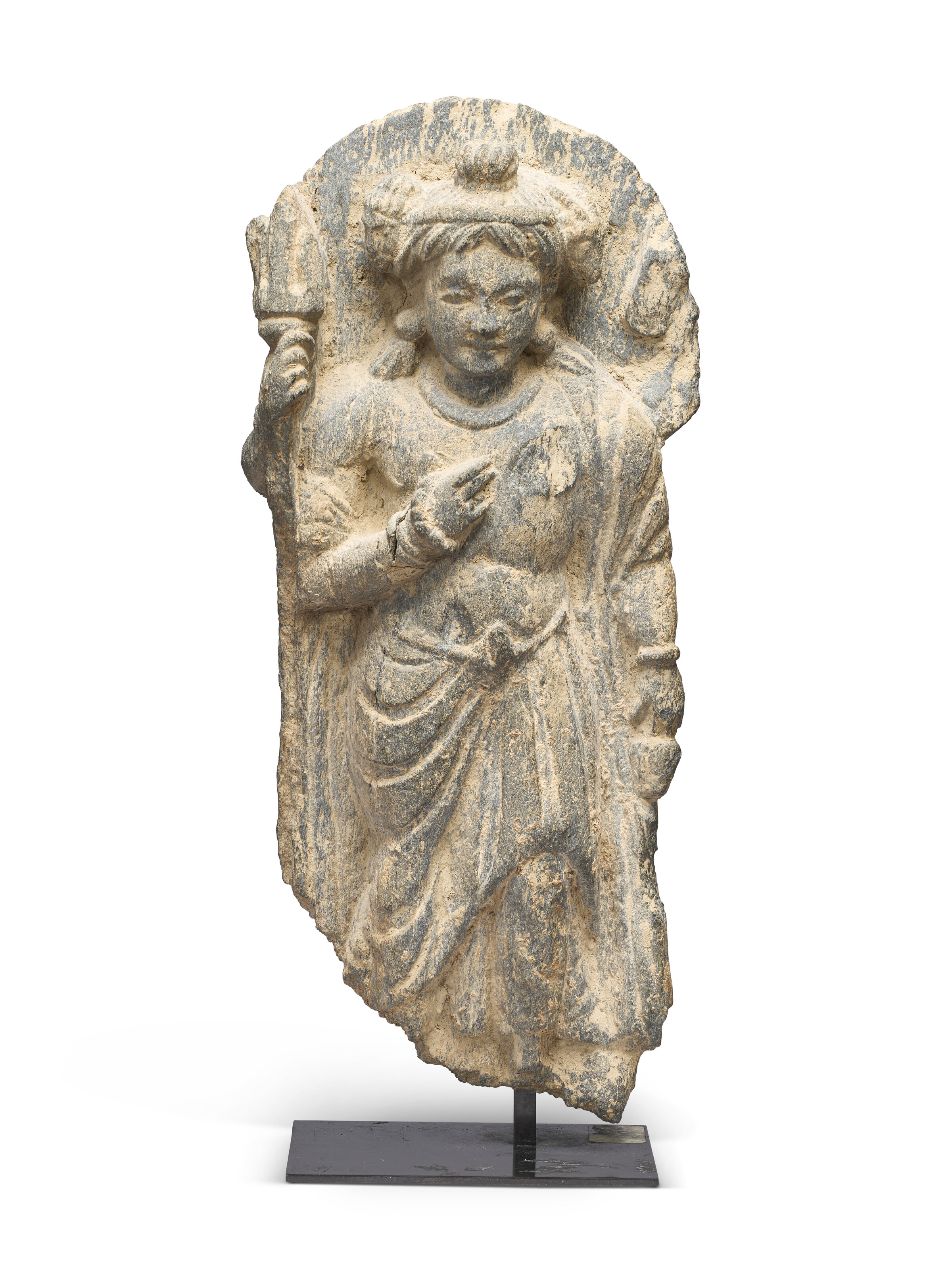 A RARE GREY SCHIST FIGURE OF SHIVA, ANCIENT REGION OF GANDHARA, 3RD-4TH ...