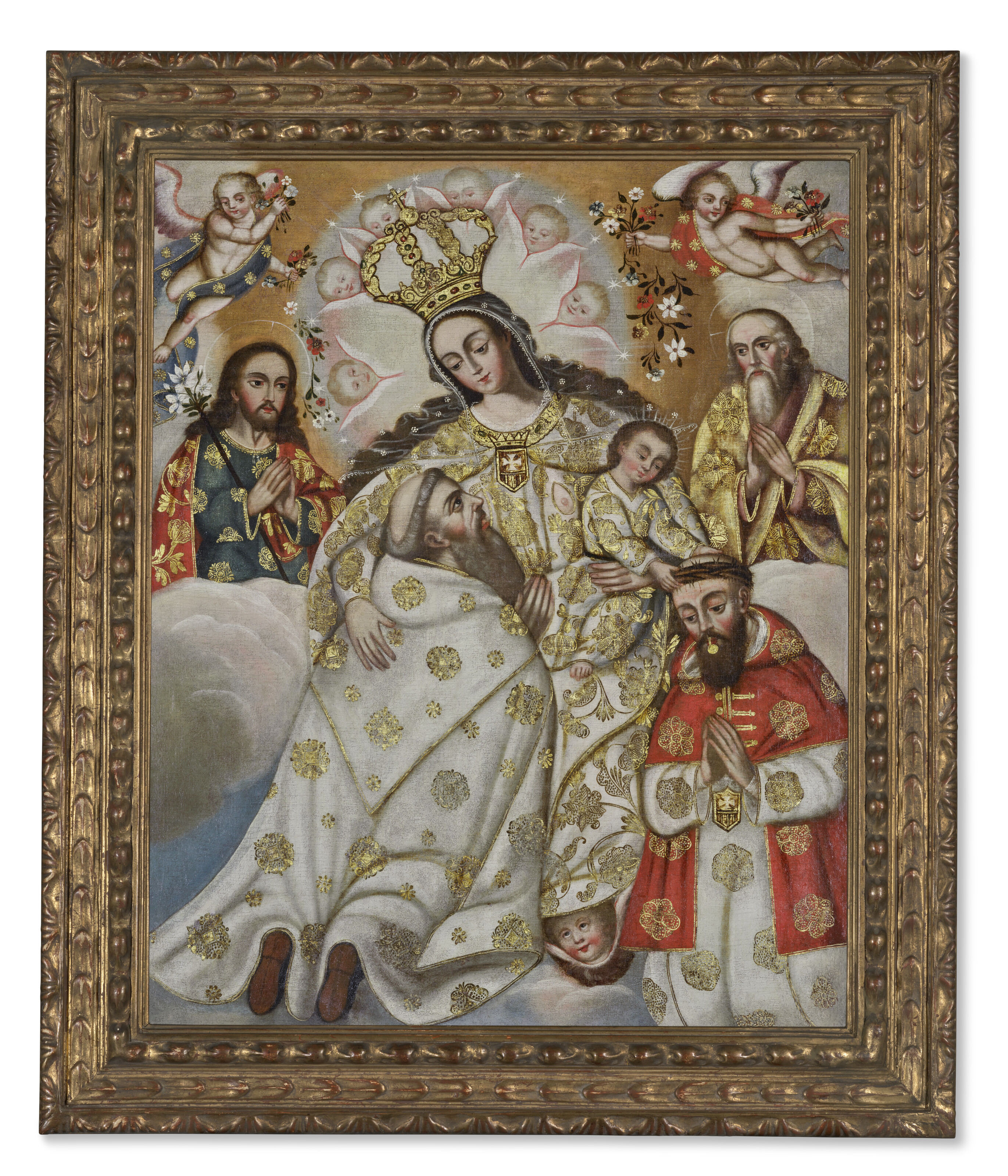 ANONYMOUS (PERUVIAN, 18TH CENTURY), Our Lady of Mercy with St. Peter ...