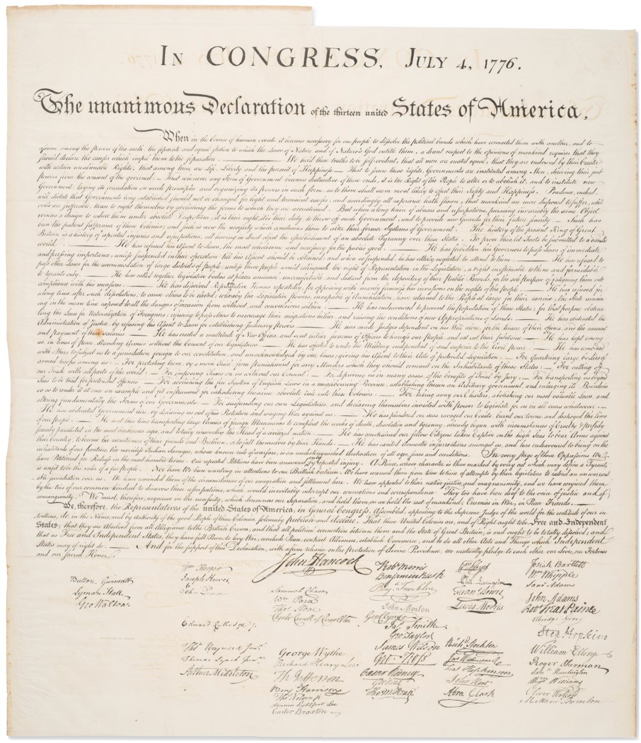 The Declaration of Independence, Peter Force, William Stone, 1833 ...