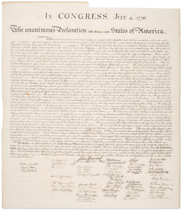 The Declaration of Independence, Peter Force, William Stone, 1833 ...