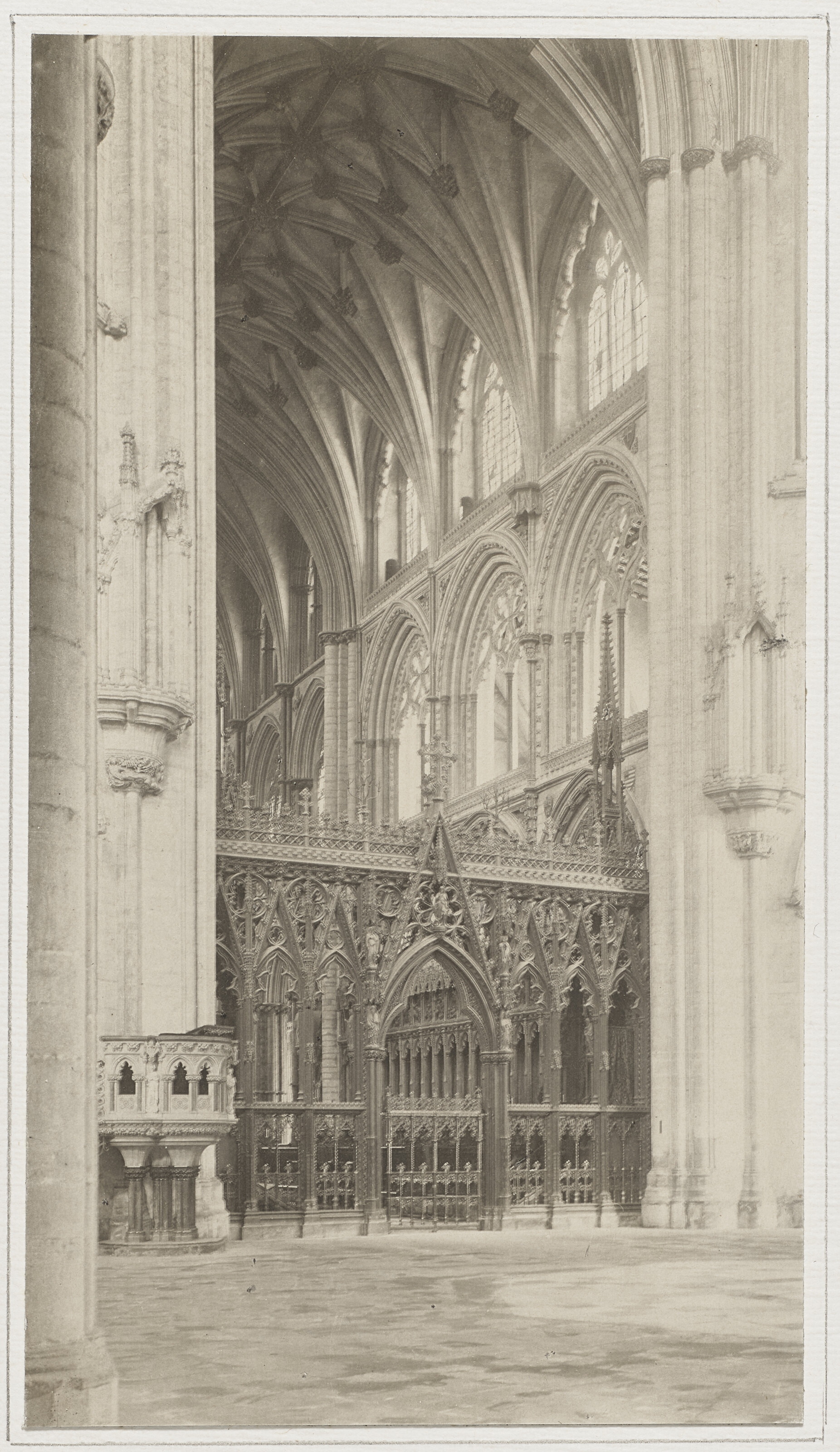 FREDERICK H. EVANS (1853-1943), Ely Cathedral, Choir Screen, 1903 ...