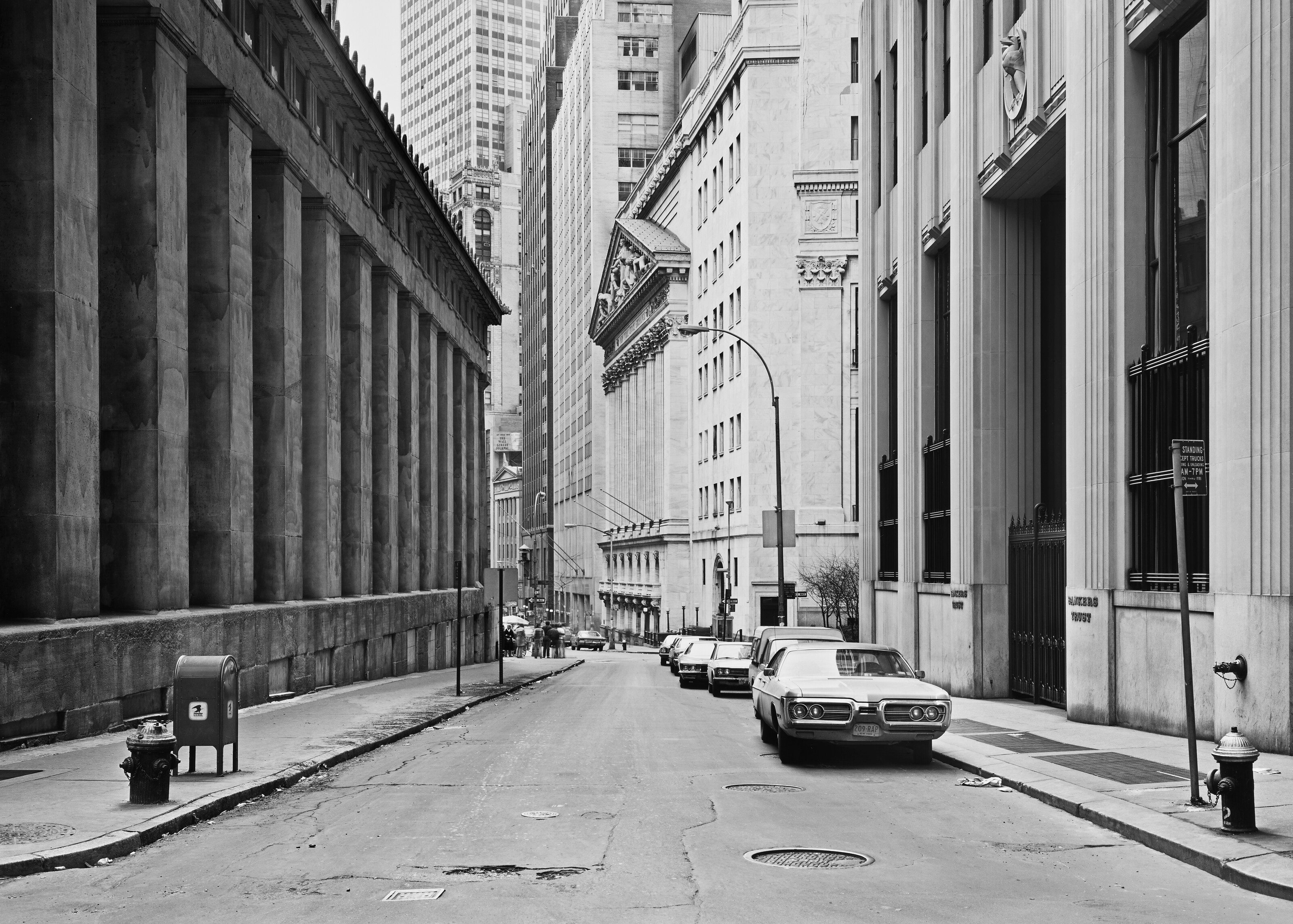 THOMAS STRUTH (B. 1954), Nassau Street, New York / Wall Street, 1978 ...