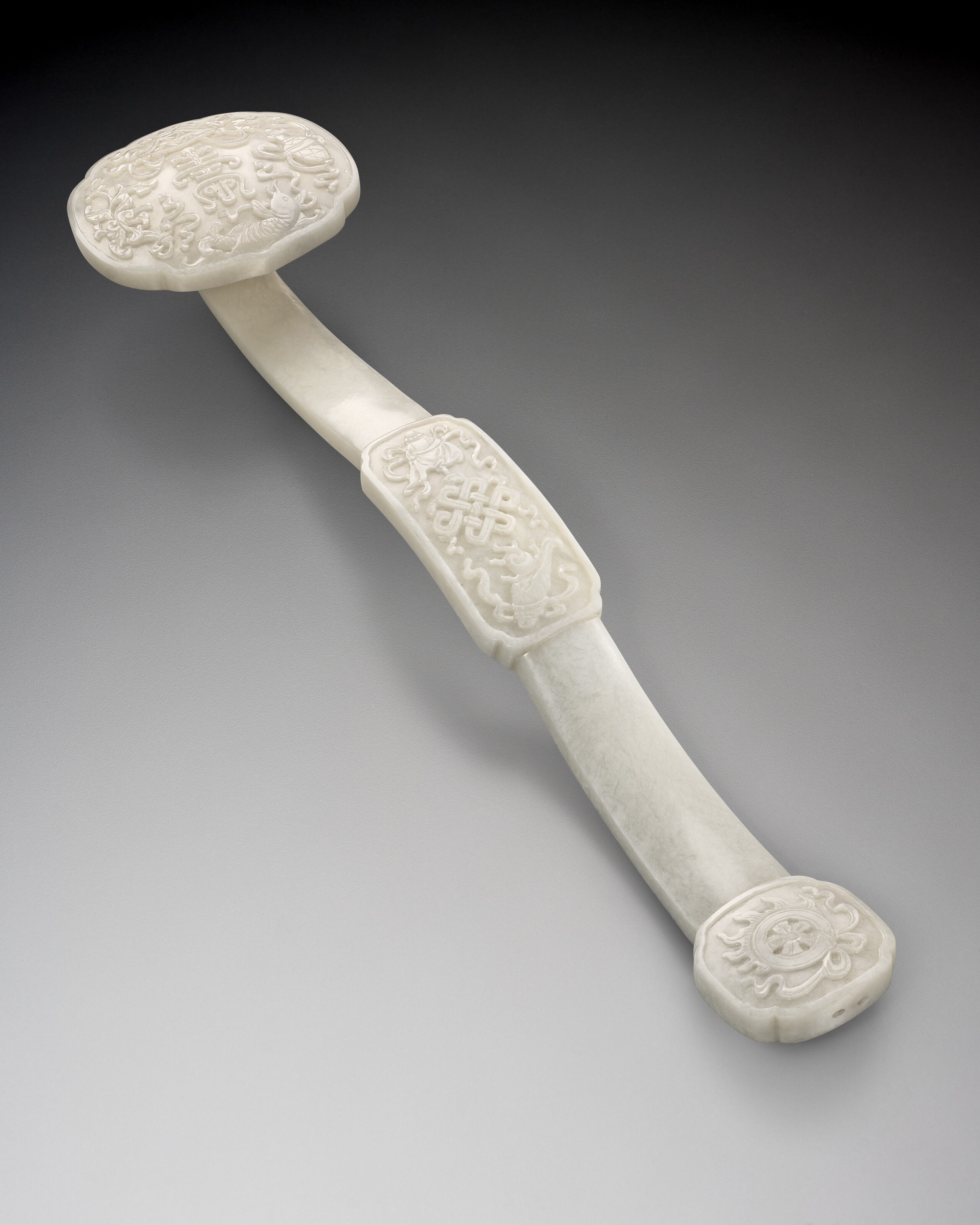 A CREAMYWHITE HARDSTONE RUYI SCEPTER, CHINA, 19TH CENTURY | Christie’s