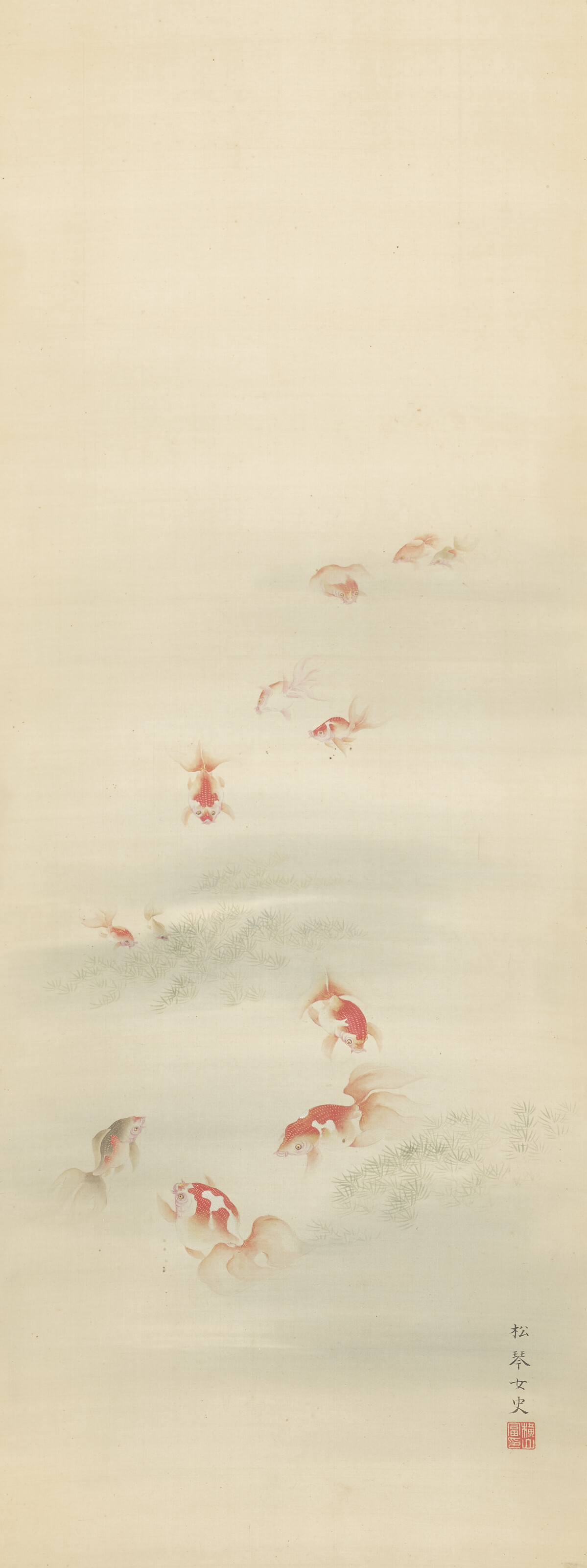 YOKOYAMA SHOKIN (1856-?), Swimming goldfish | Christie’s