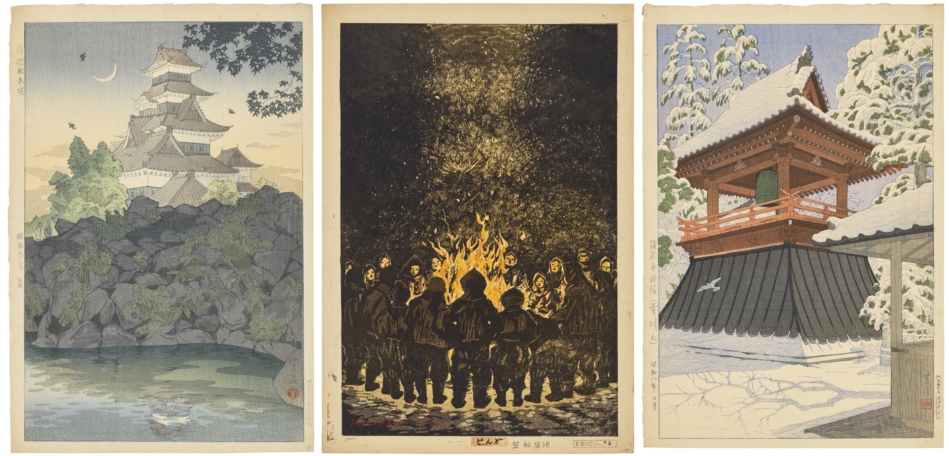 KASAMATSU SHIRO (1898-1991), A group of three prints | Christie’s