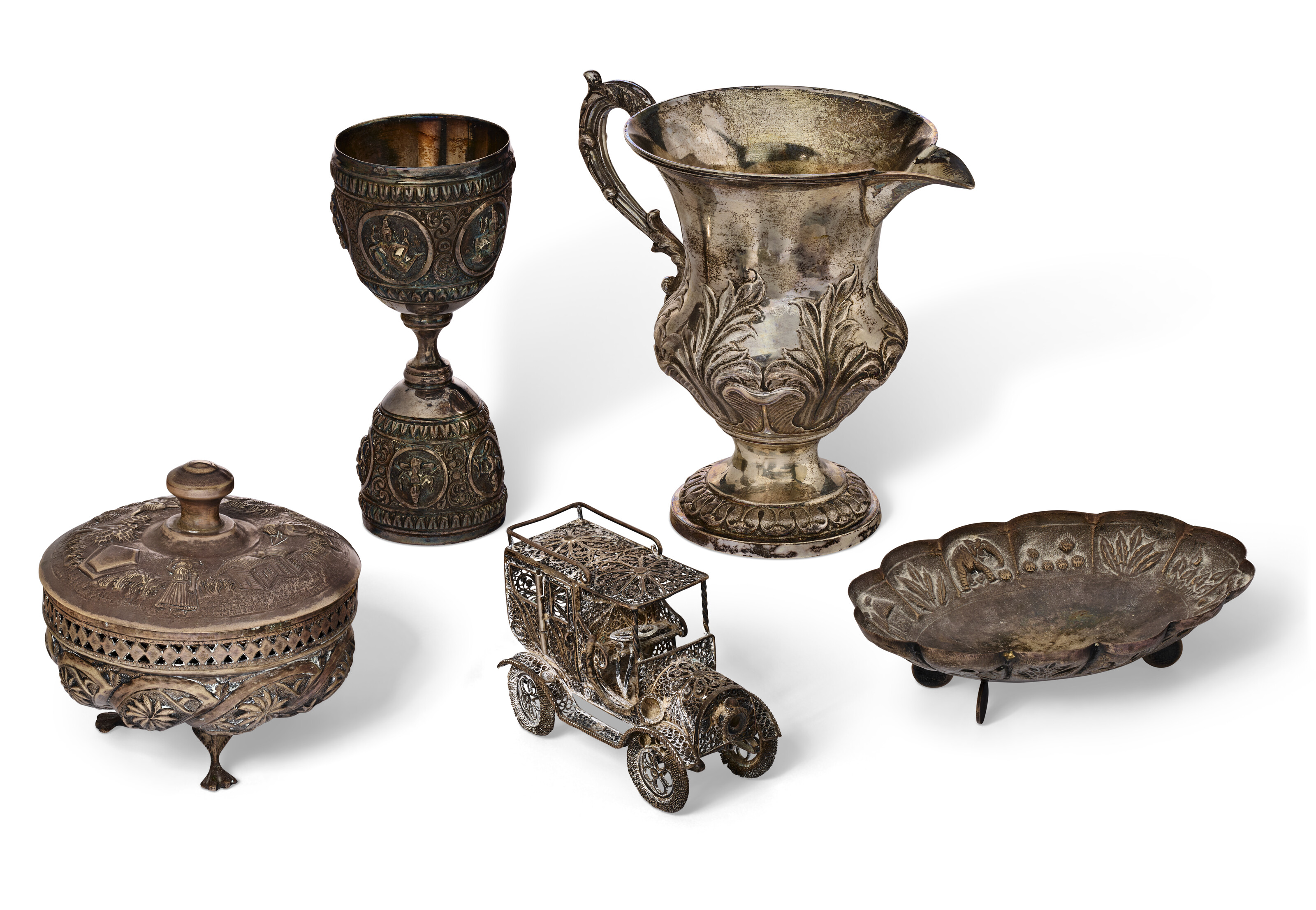 FIVE COLONIAL SILVER PIECES, NORTH INDIA, 19TH CENTURY | Christie’s