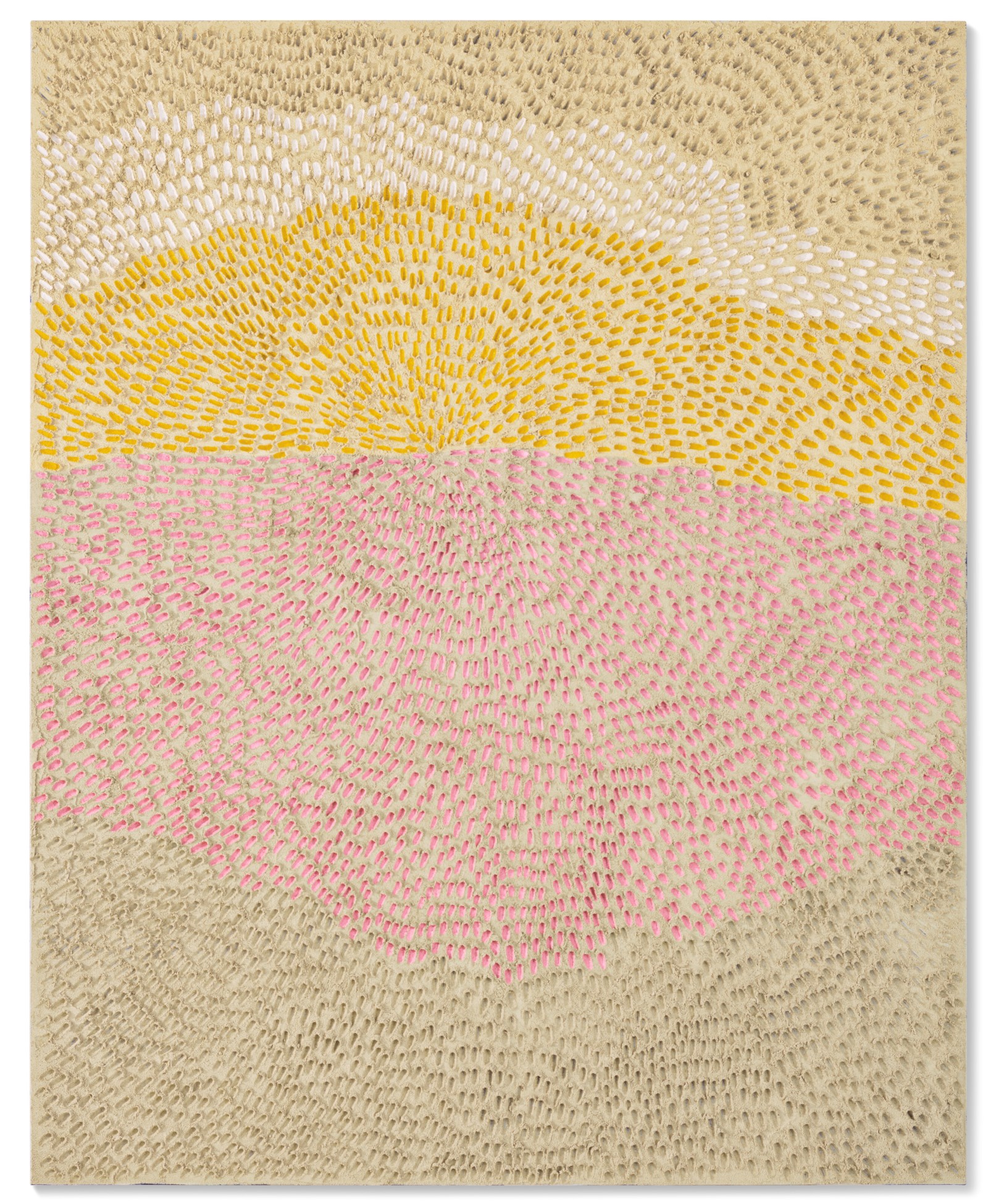 JENNIFER GUIDI (B. 1972), Body, Mountain, Mind (Painted White Sand SF ...