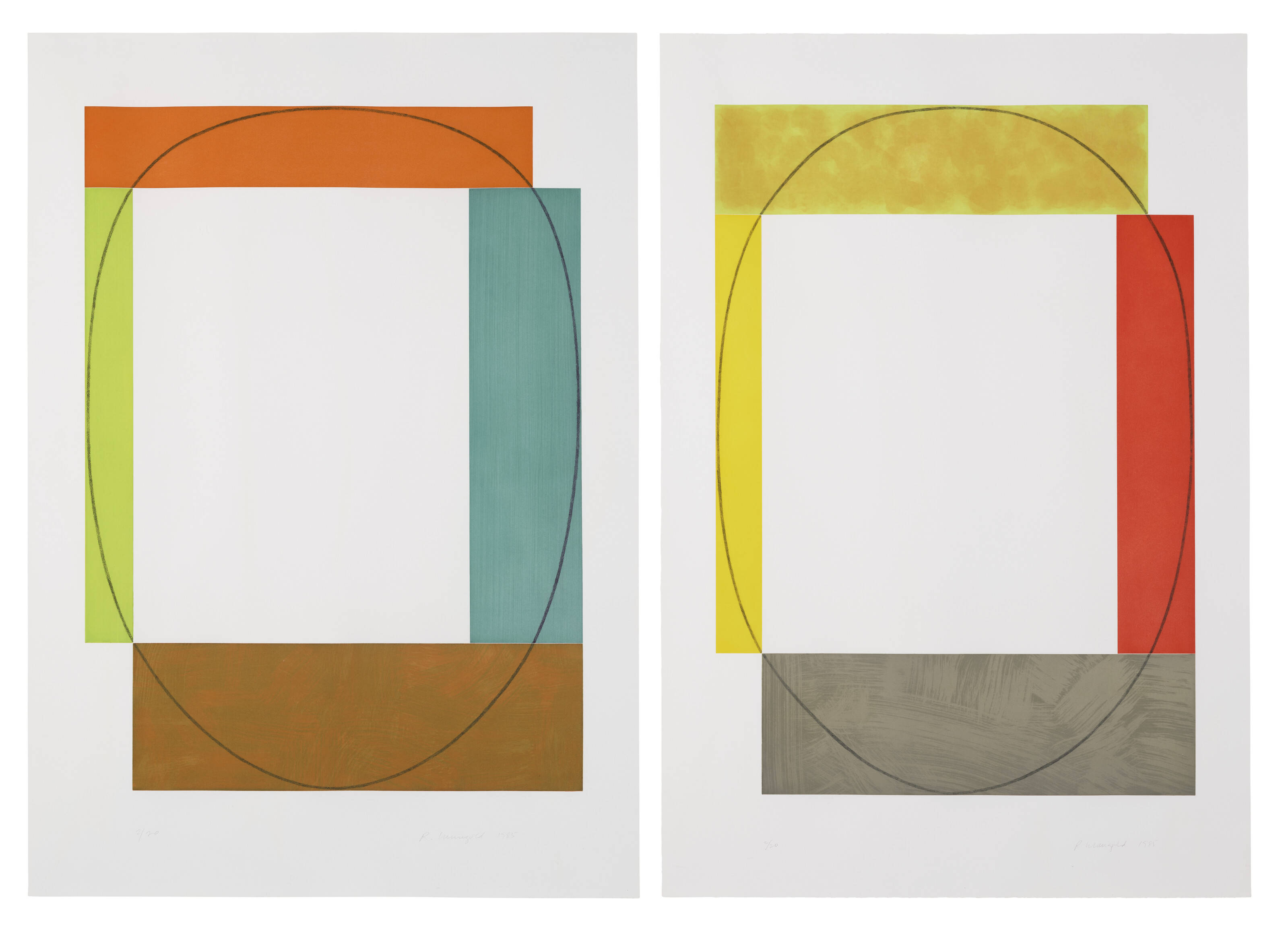 ROBERT MANGOLD (B. 1937), Two Aquatints (Frames) | Christie’s