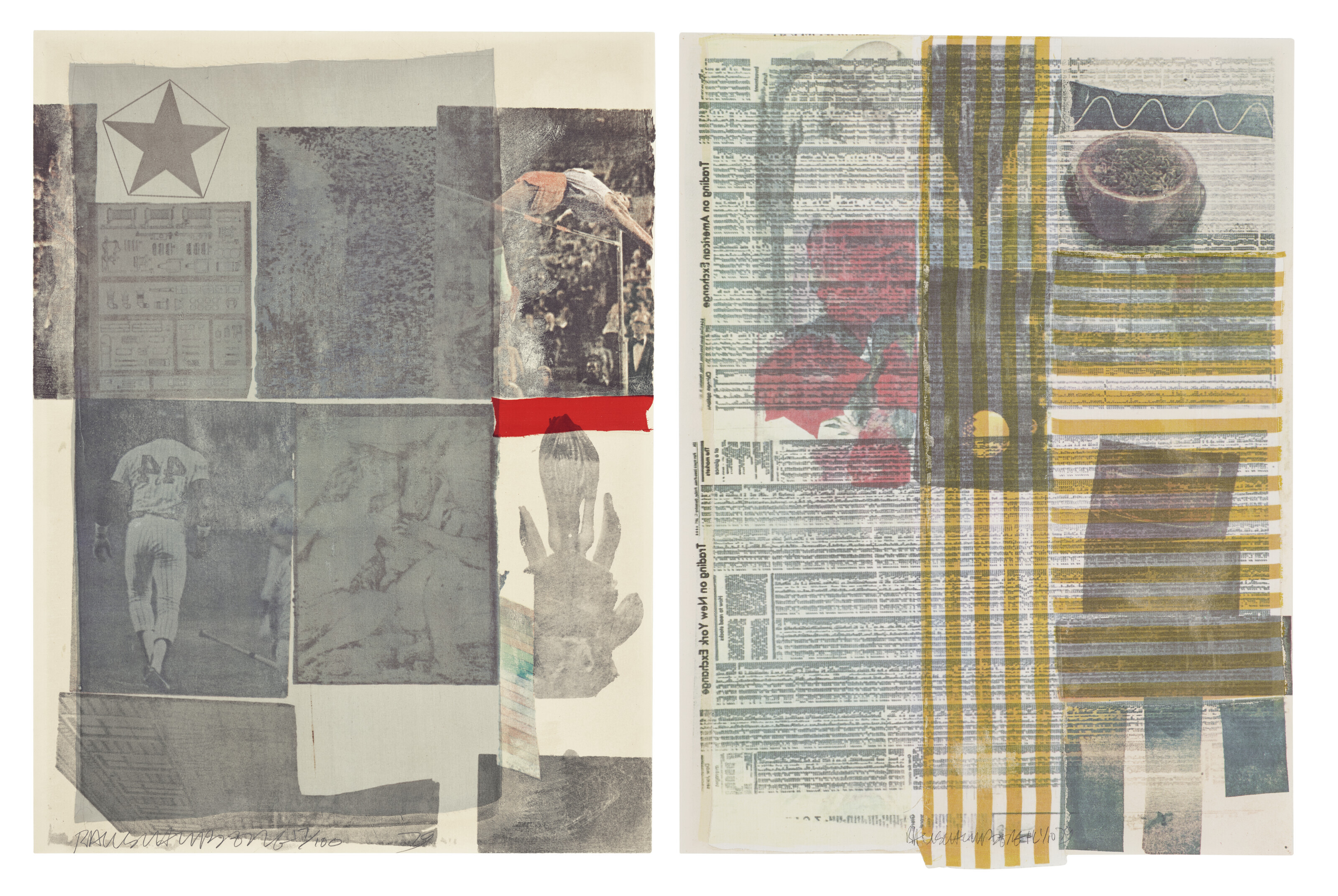 ROBERT RAUSCHENBERG (1925-2008), Two prints by the artist | Christie’s
