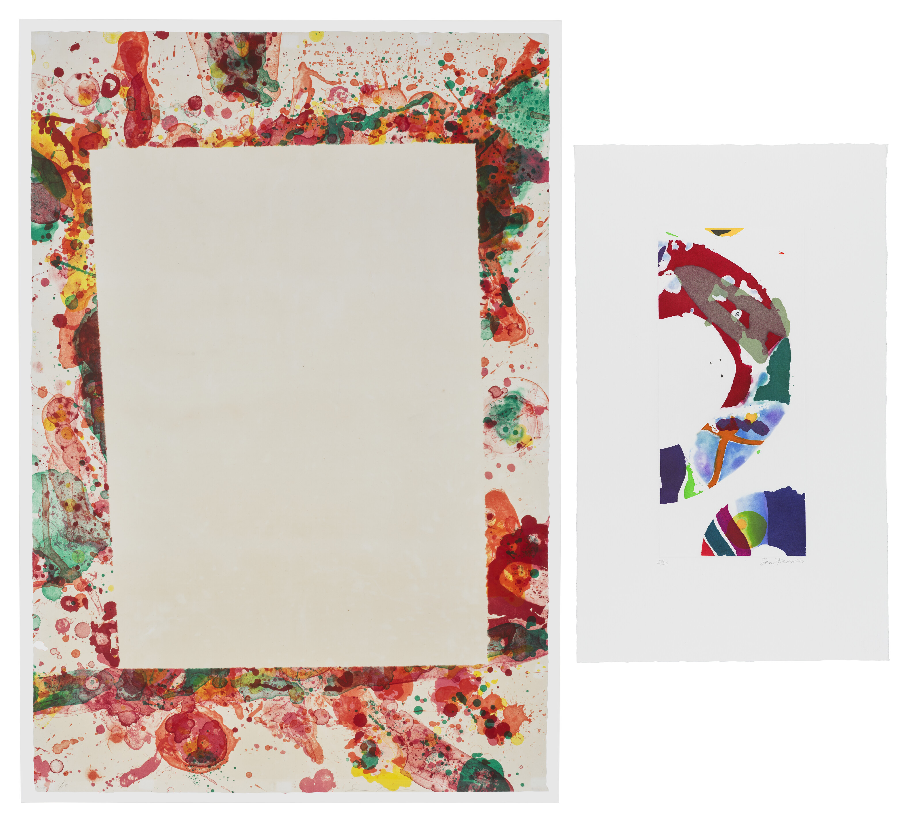 SAM FRANCIS (1923-1994), Two prints by the artist | Christie’s