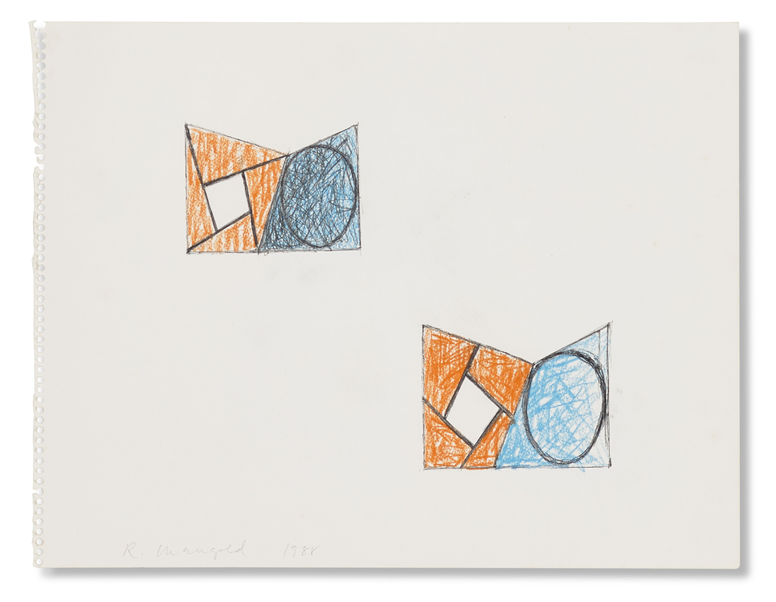 ROBERT MANGOLD (B. 1937), Sketch | Christie’s