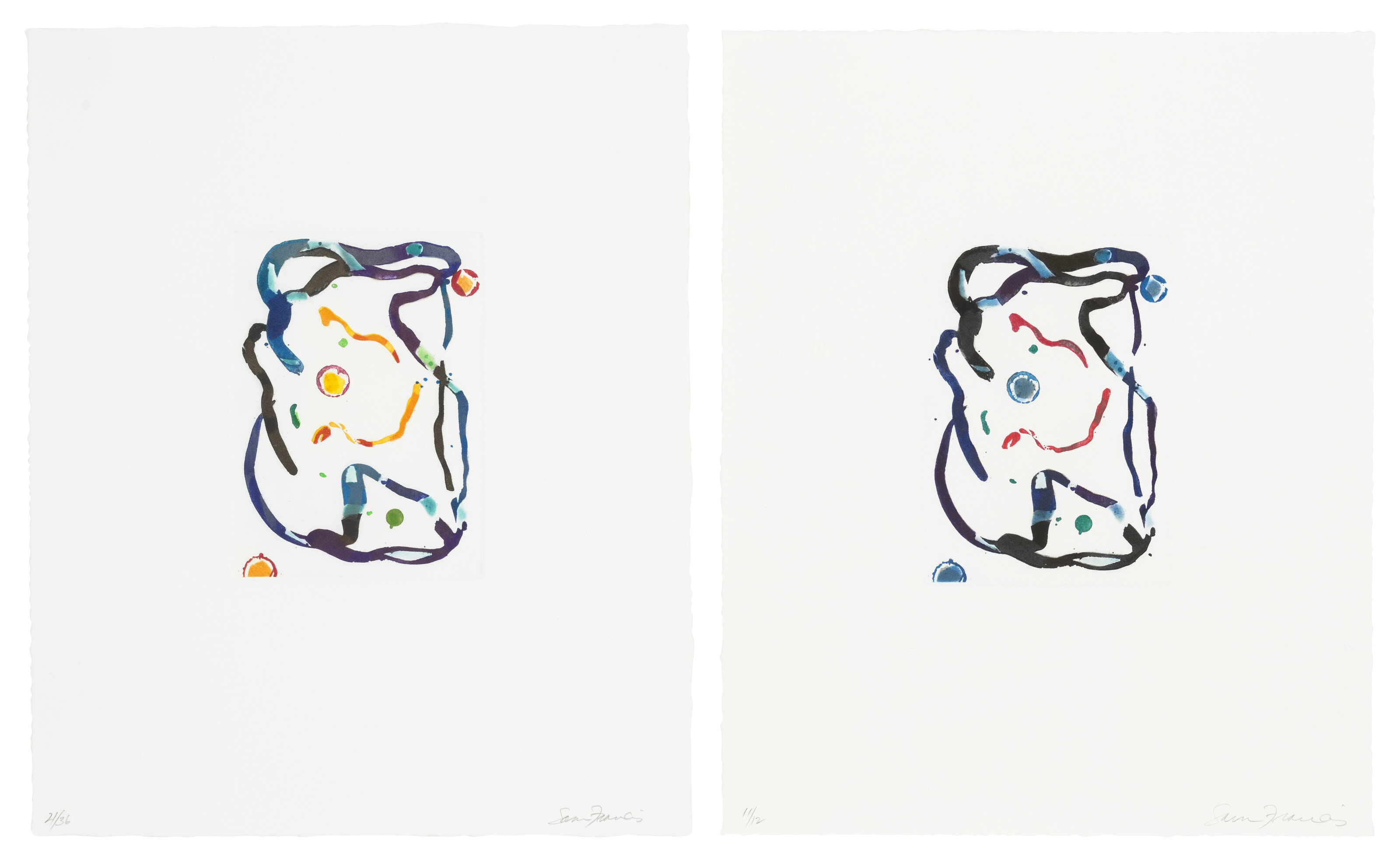 SAM FRANCIS (1923-1994), Two prints by the artist | Christie’s