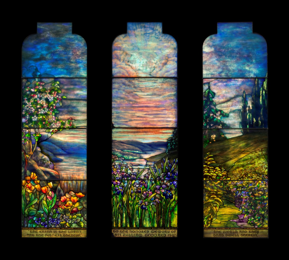 TIFFANY STUDIOS, 'The Goddard Memorial Window' for St. Luke’s Episcopal ...