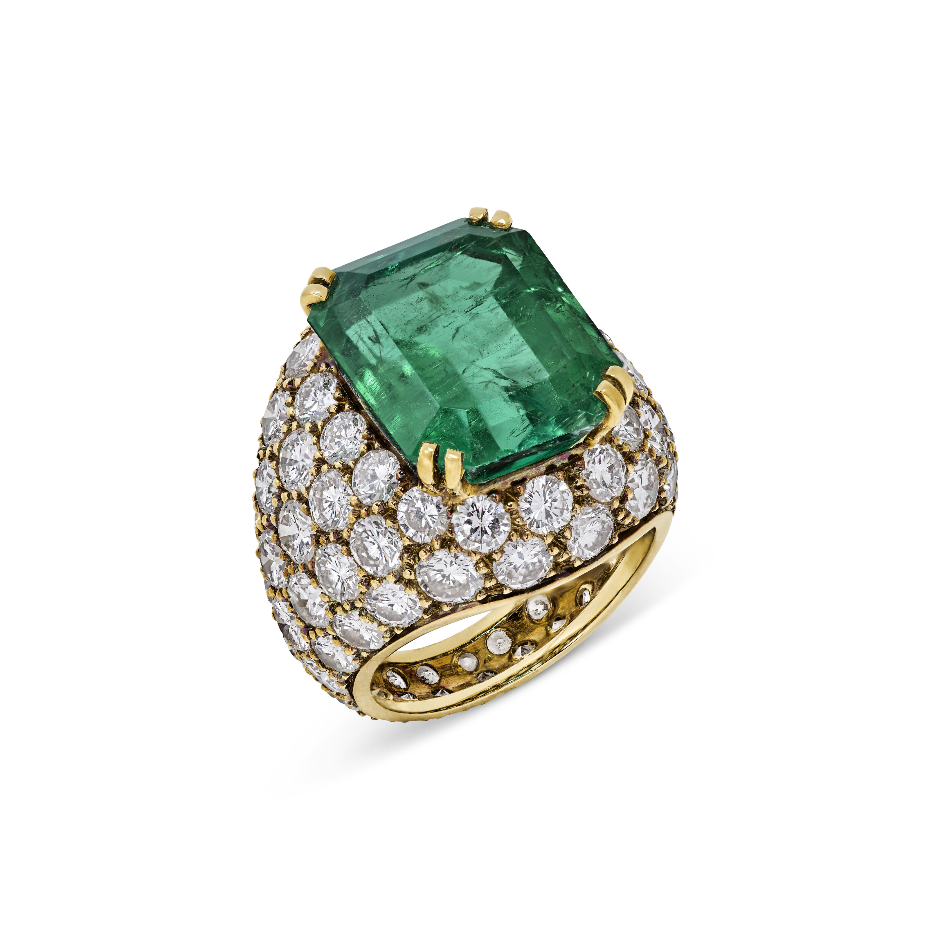 VAN CLEEF & ARPELS EMERALD AND DIAMOND RING, | Christie’s