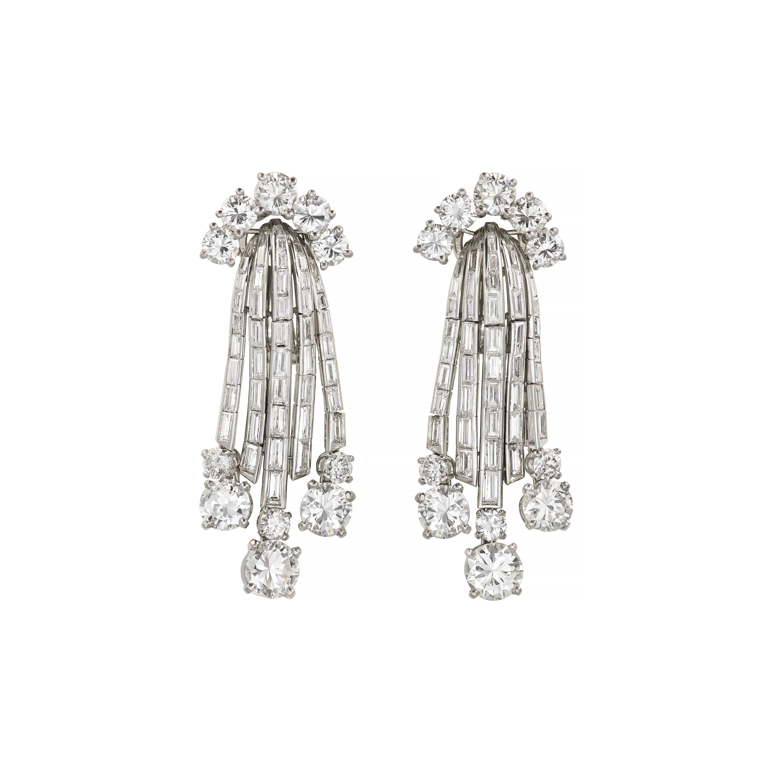 TRABERT & HOEFFER MAUBOUSSIN DIAMOND EARRINGS, | Christie’s