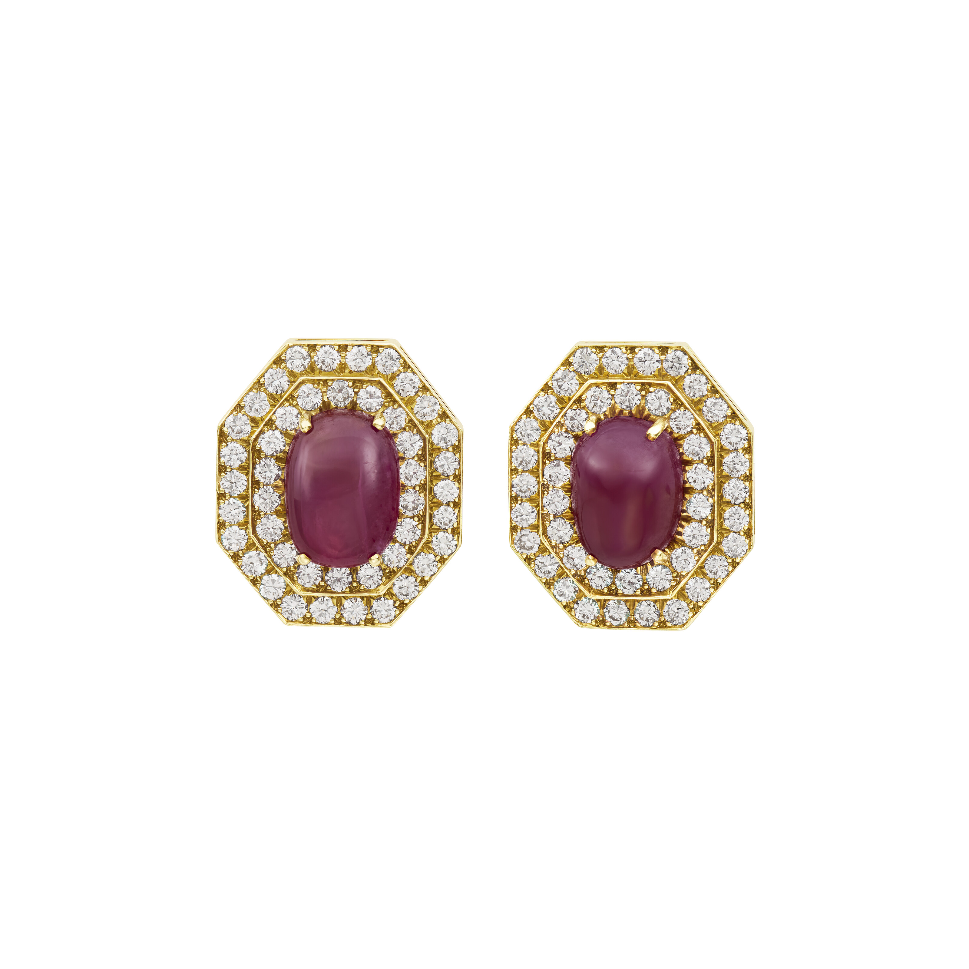 DAVID WEBB RUBY AND DIAMOND EARRINGS, | Christie’s