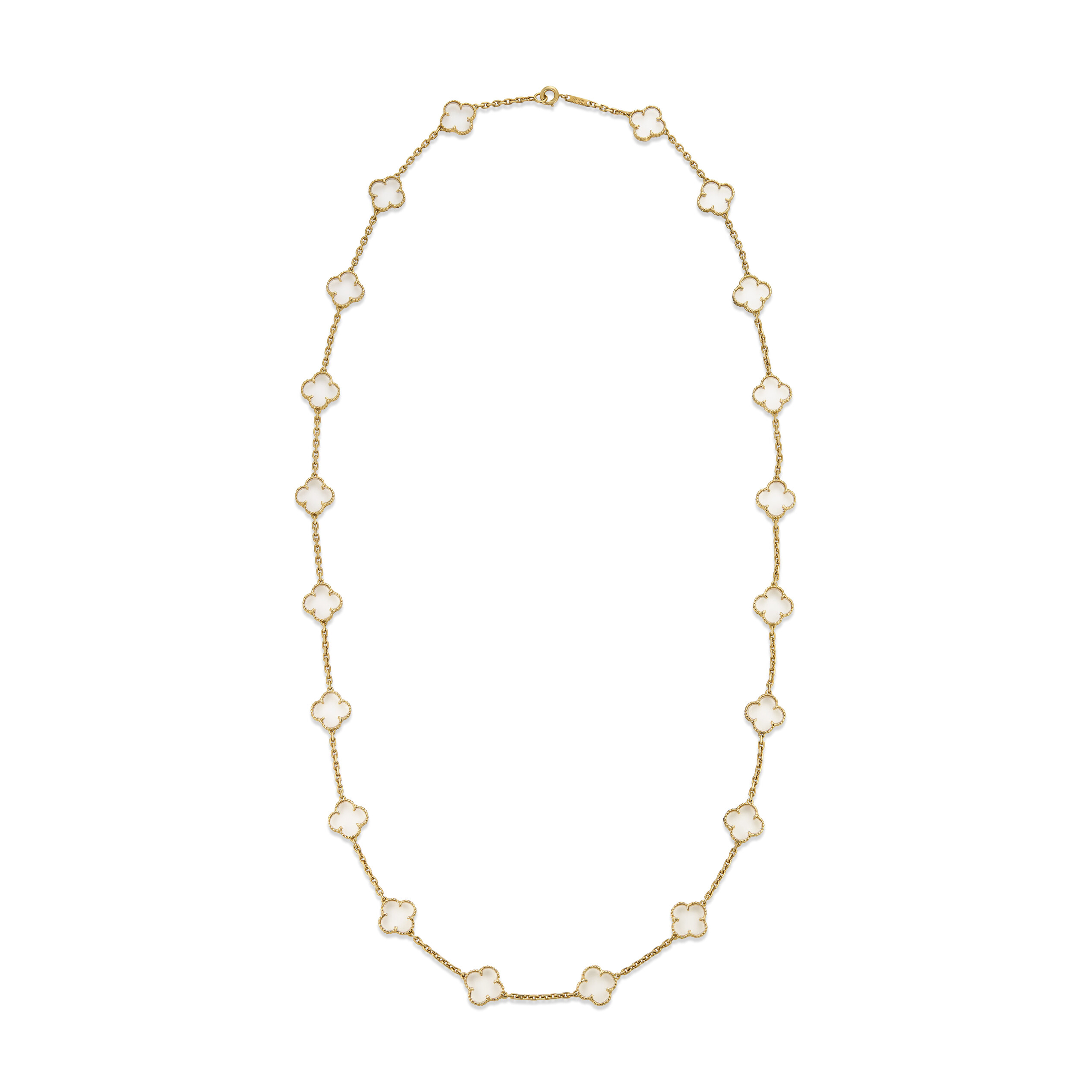 VAN CLEEF & ARPELS ROCK CRYSTAL ‘VINTAGE ALHAMBRA’ NECKLACE, | Christie’s