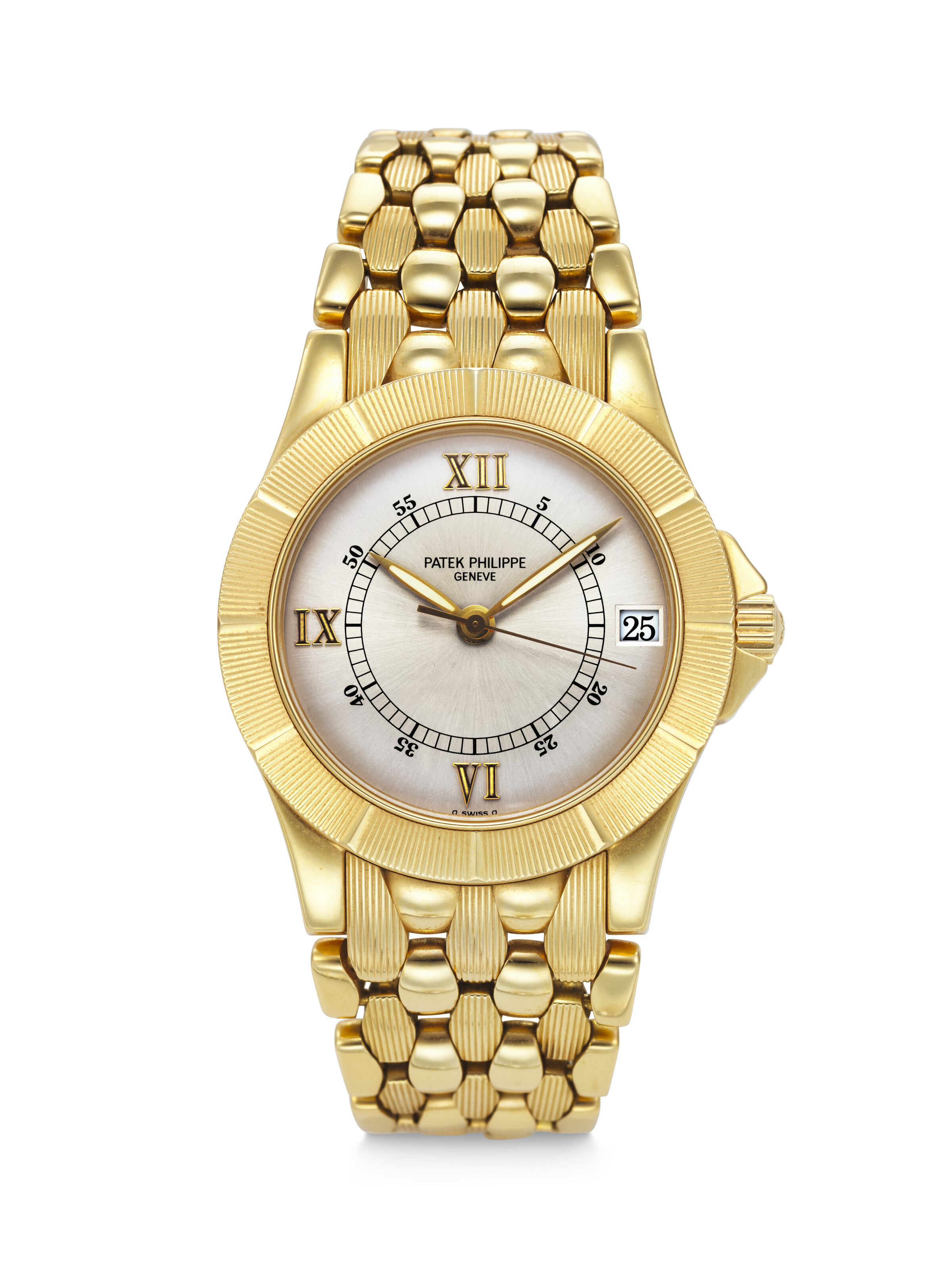 PATEK PHILIPPE, YELLOW GOLD 'NEPTUNE' WITH DATE, REF. 5081/001 ...
