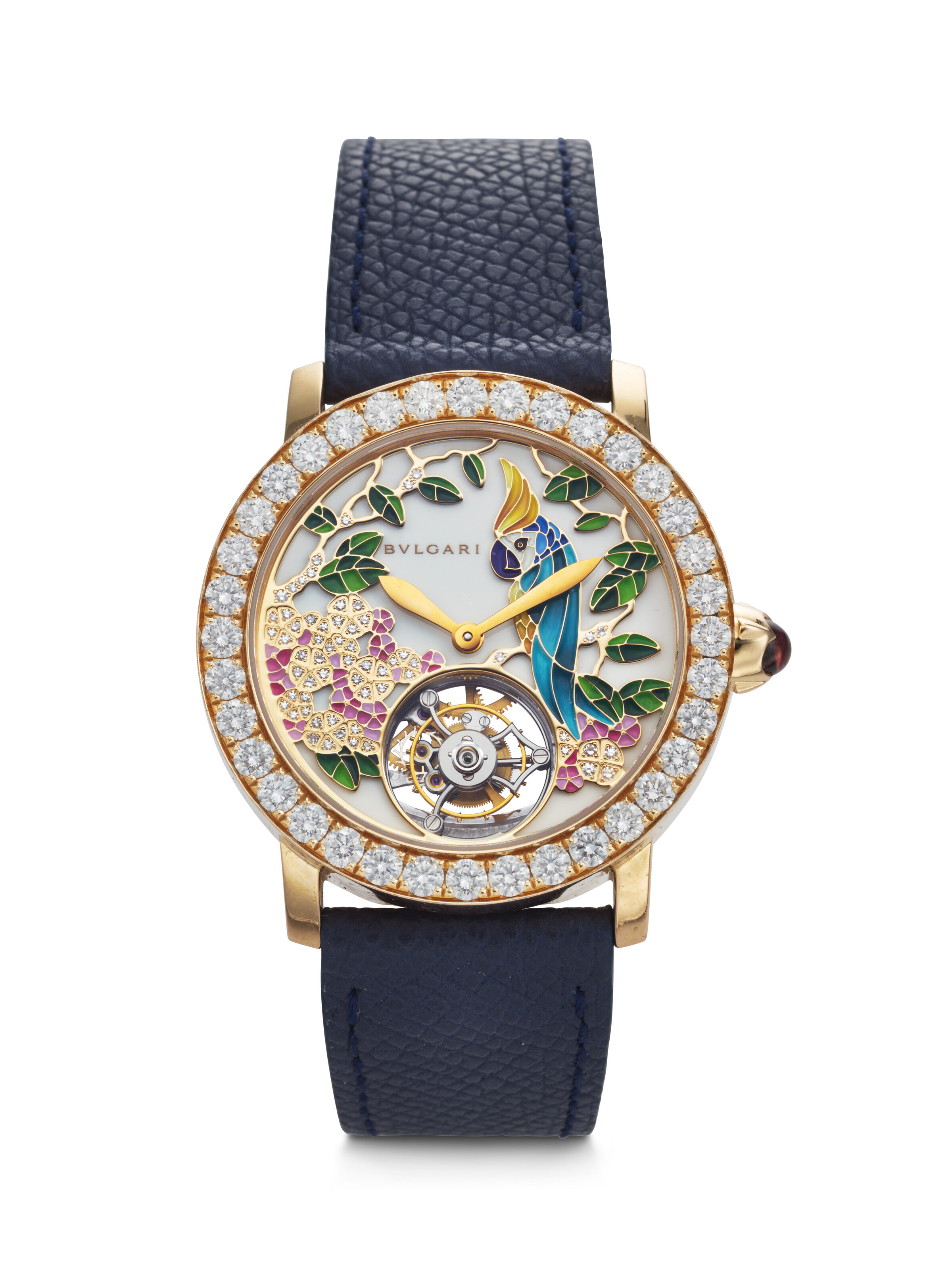 BULGARI, LIMITED EDITION PINK GOLD AND DIAMOND-SET TOURBILLON 'BVLGARI ...