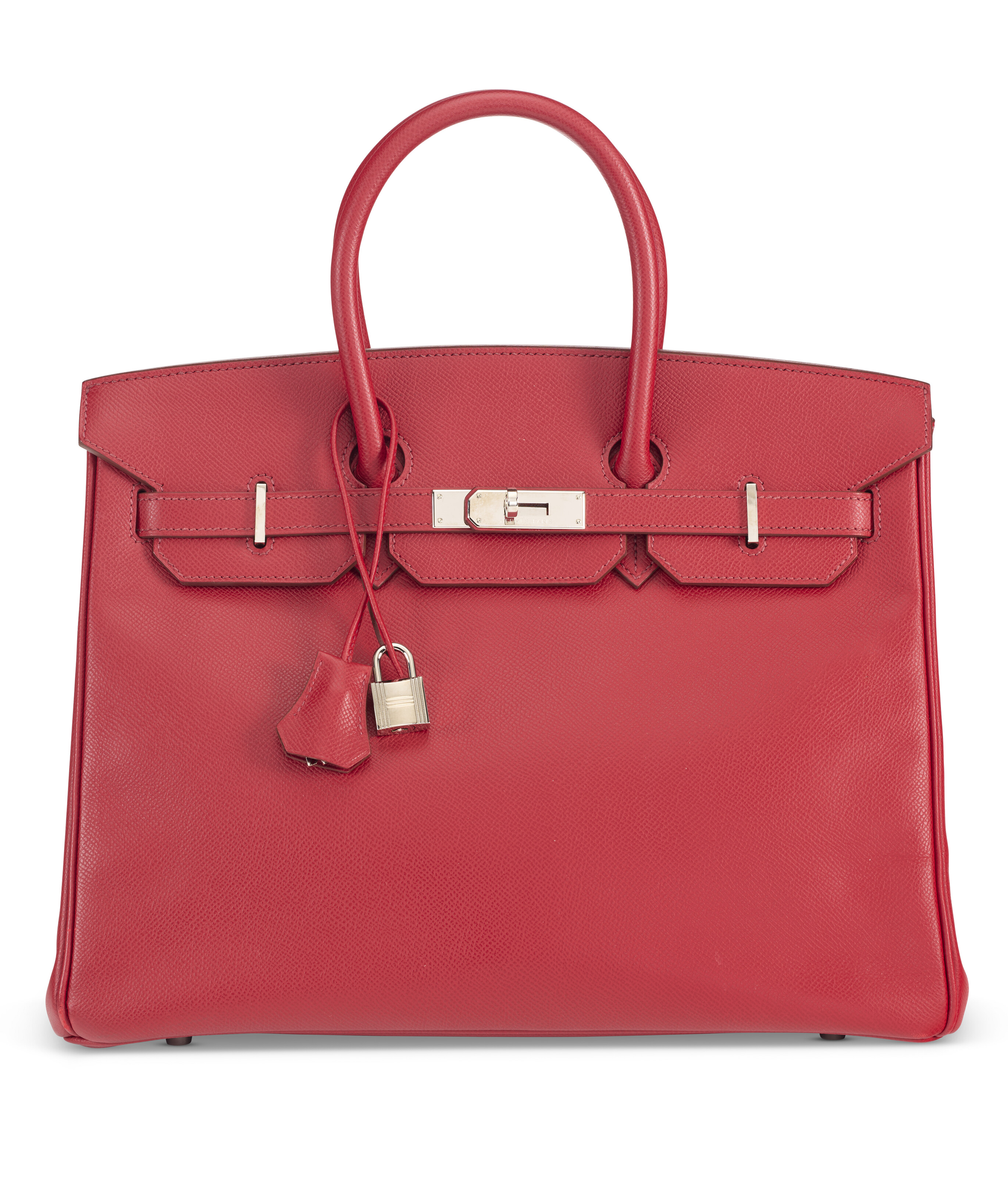A ROUGE GARANCE EPSOM LEATHER BIRKIN 35 WITH PALLADIUM HARDWARE, HERMÈS ...