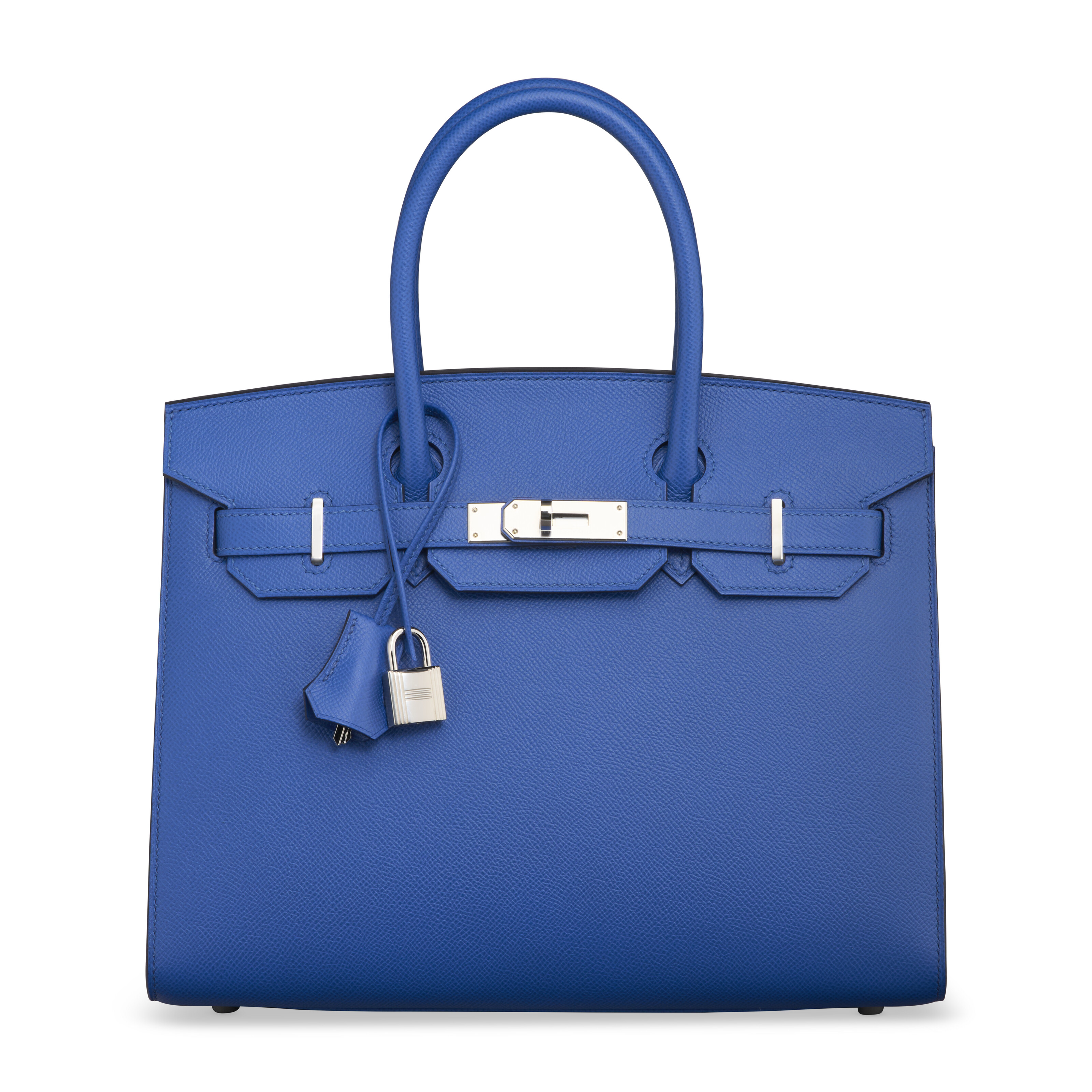 A DEEP BLEU EPSOM LEATHER SELLIER BIRKIN 30 WITH PALLADIUM HARDWARE ...