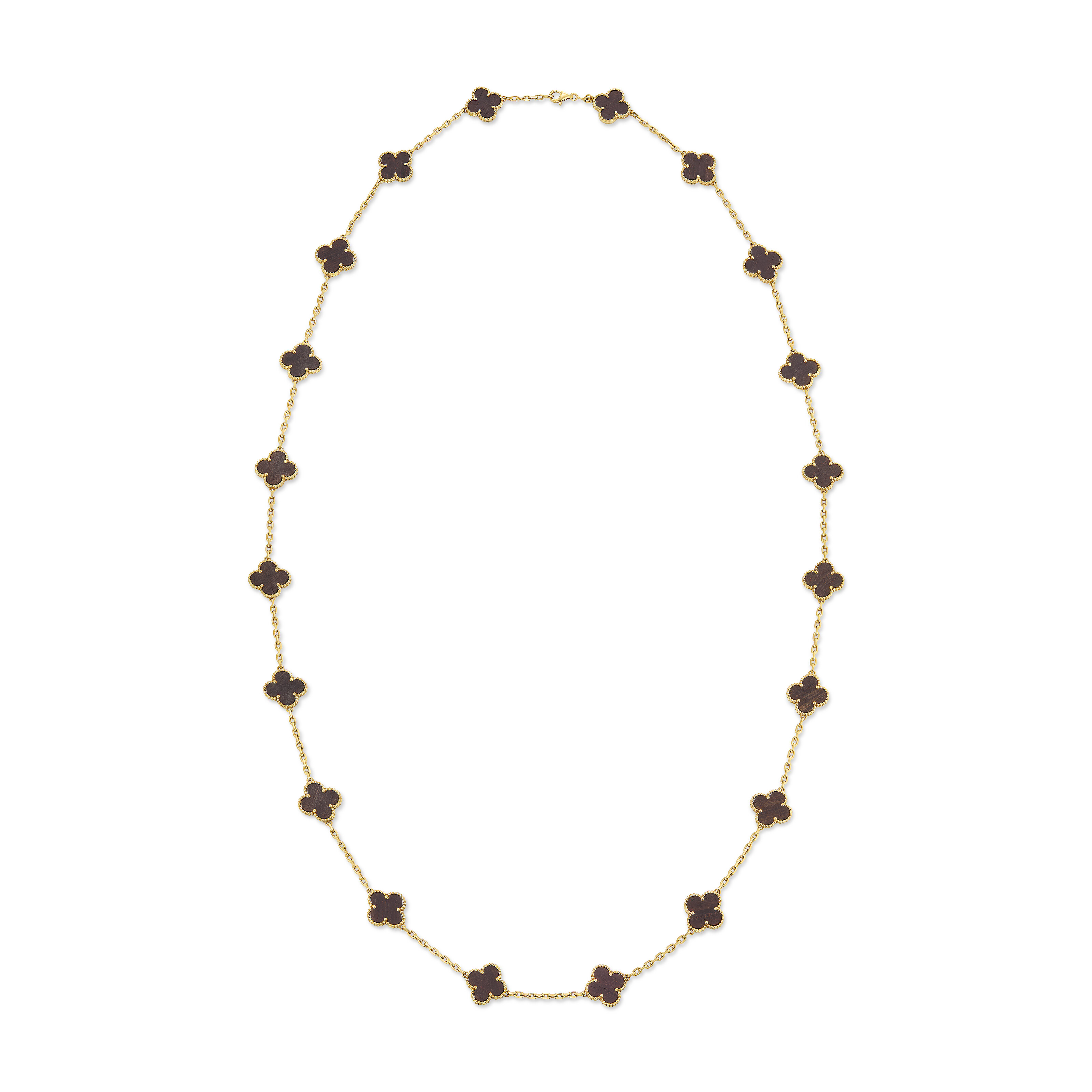VAN CLEEF & ARPELS WOOD 'VINTAGE ALHAMBRA' LONG NECKLACE, | Christie’s