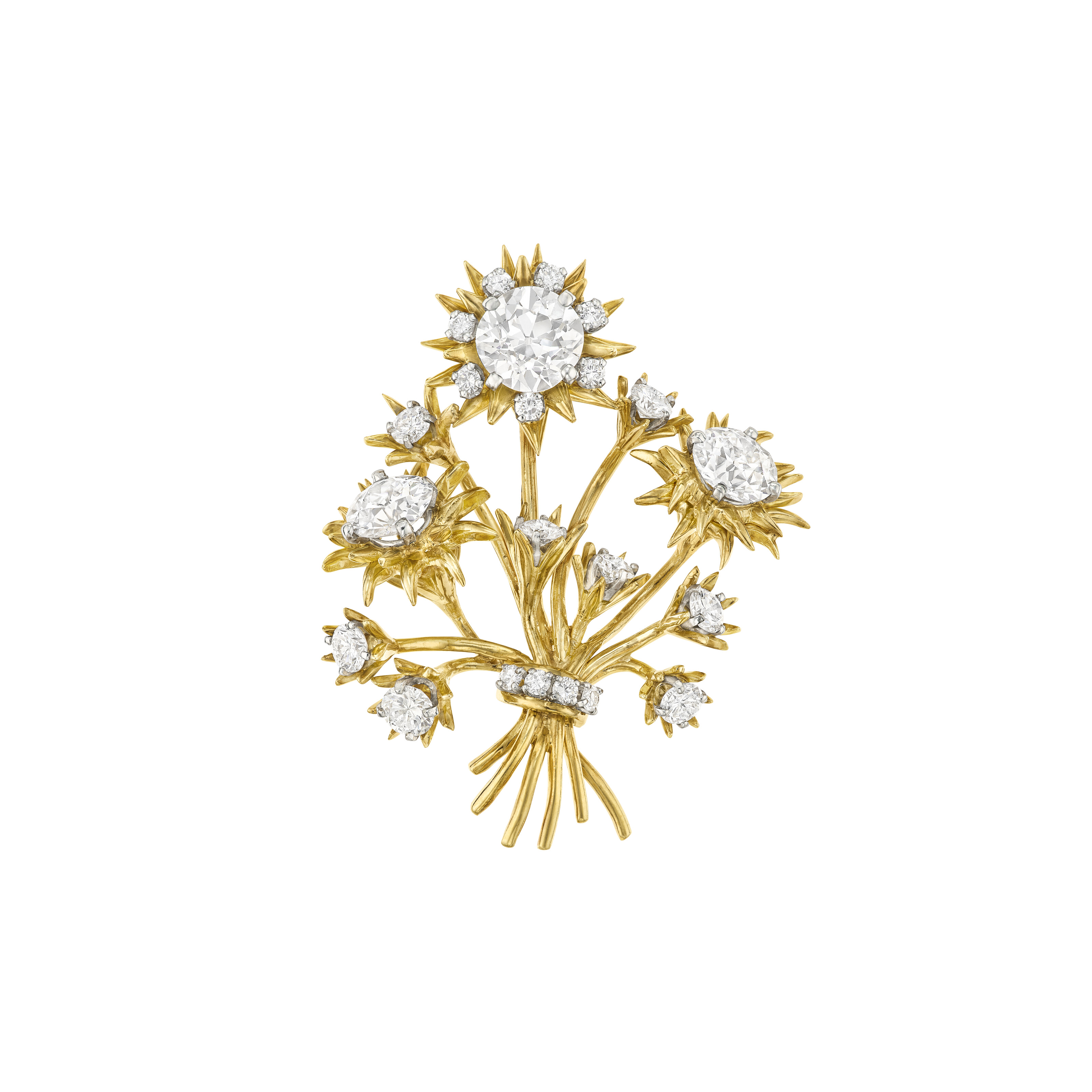 TIFFANY & CO., JEAN SCHLUMBERGER DIAMOND AND GOLD BROOCH, | Christie’s