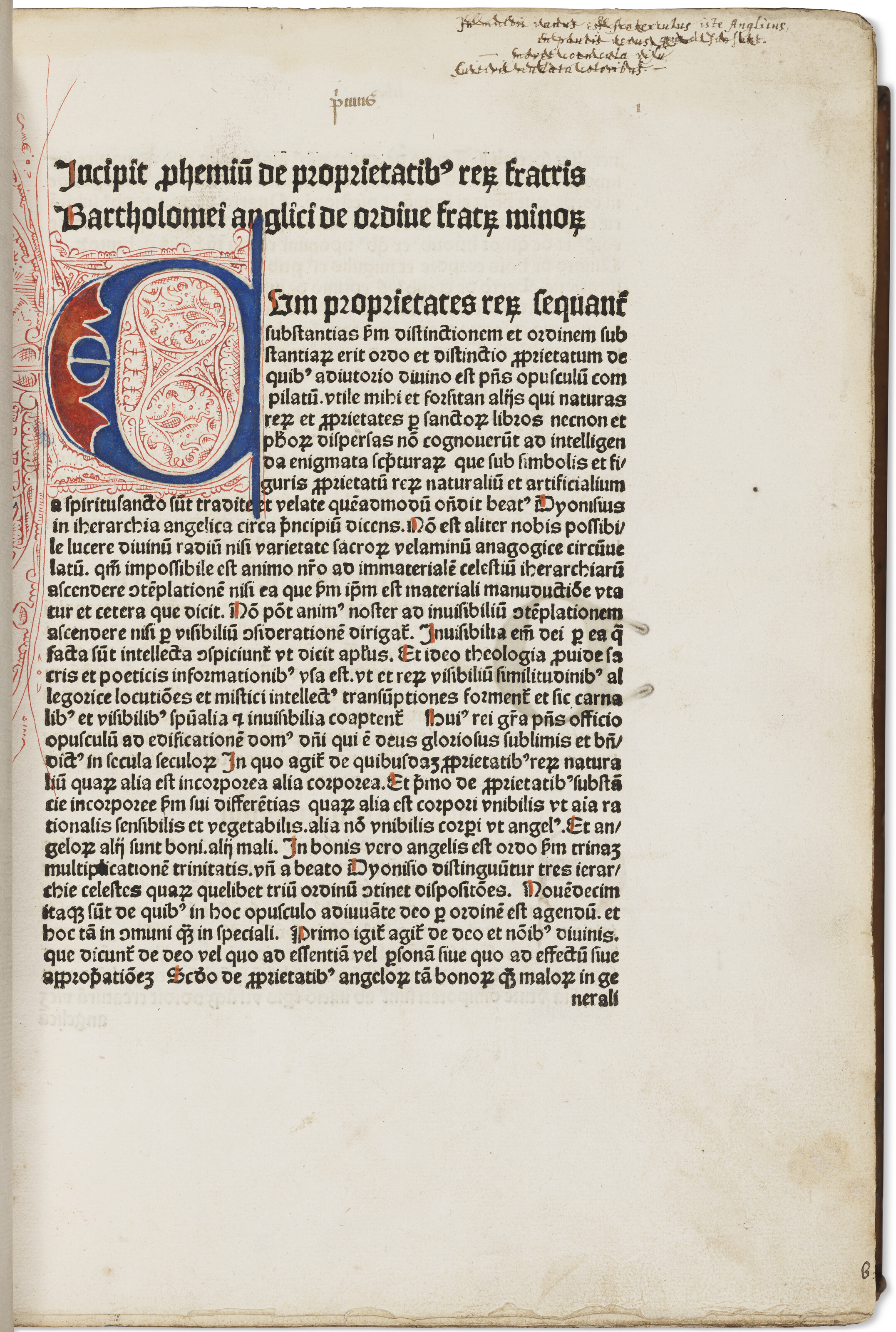 De proprietatibus rerum, Bartholomaeus Anglicus, 1481 | Christie’s
