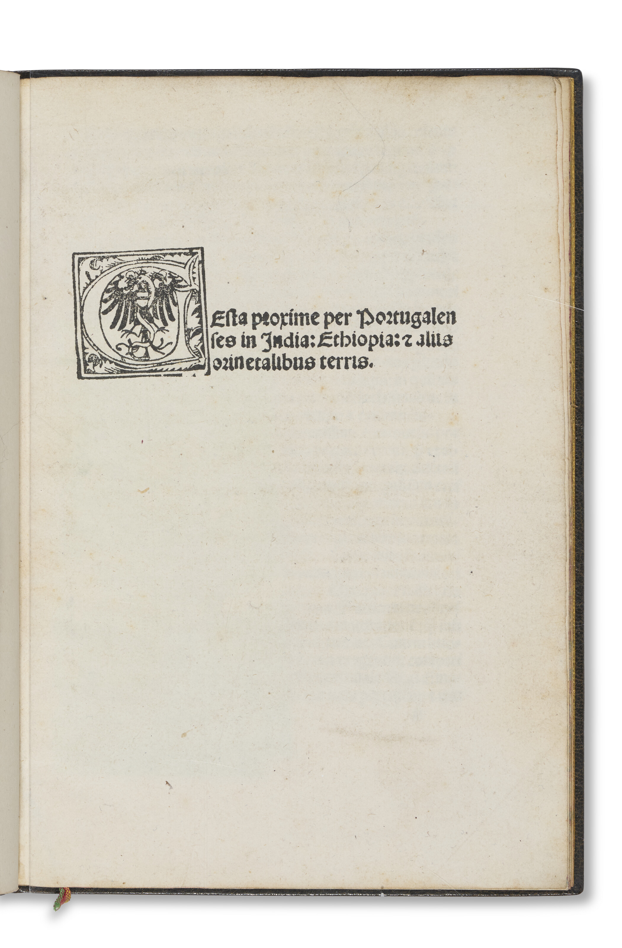 Gesta proxime per Portugalenses in India, Ethiopia, & aliis ...