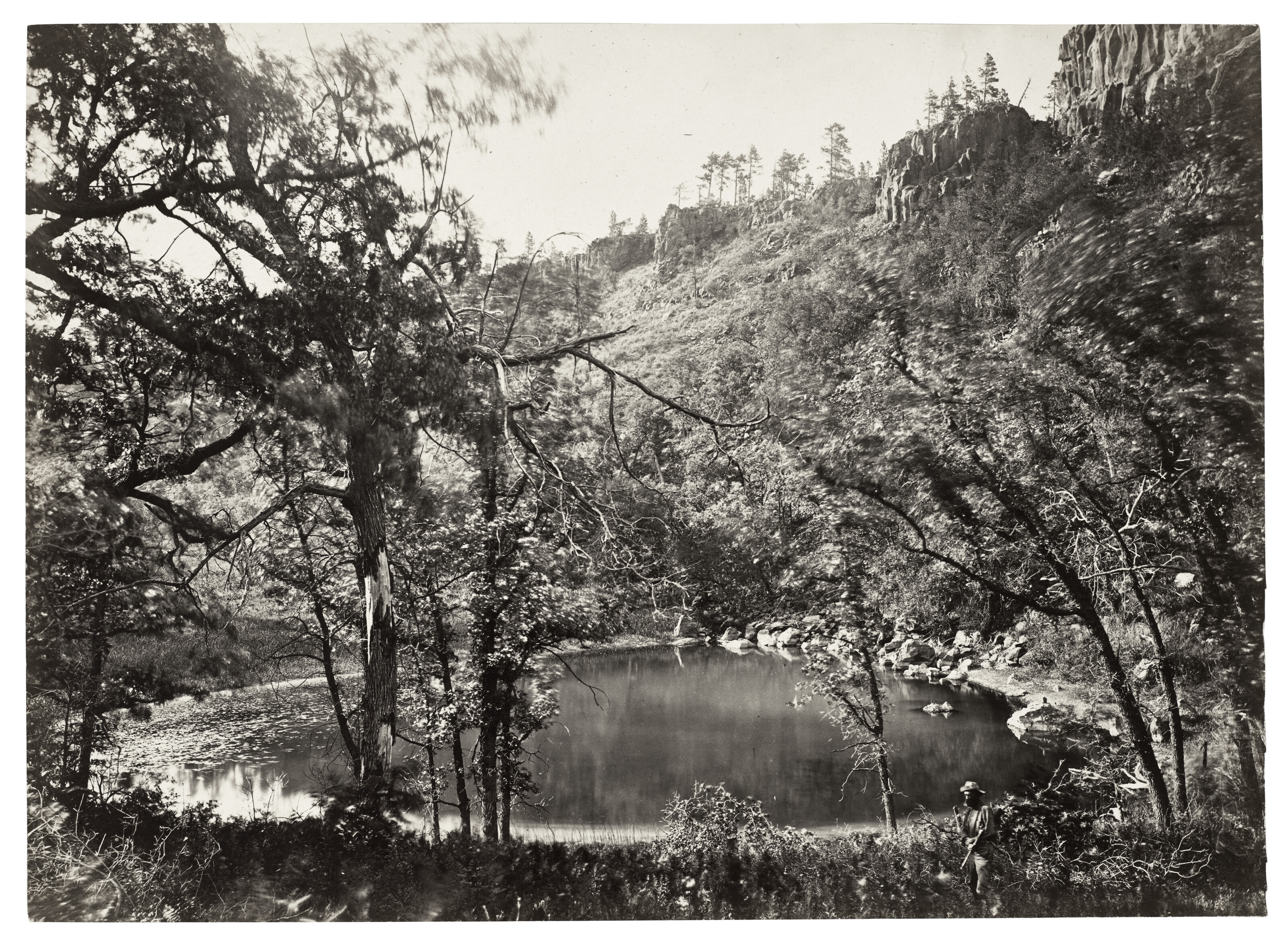 TIMOTHY O'SULLIVAN (1840-1882), Apache Lake, Sierra Blanca Range ...