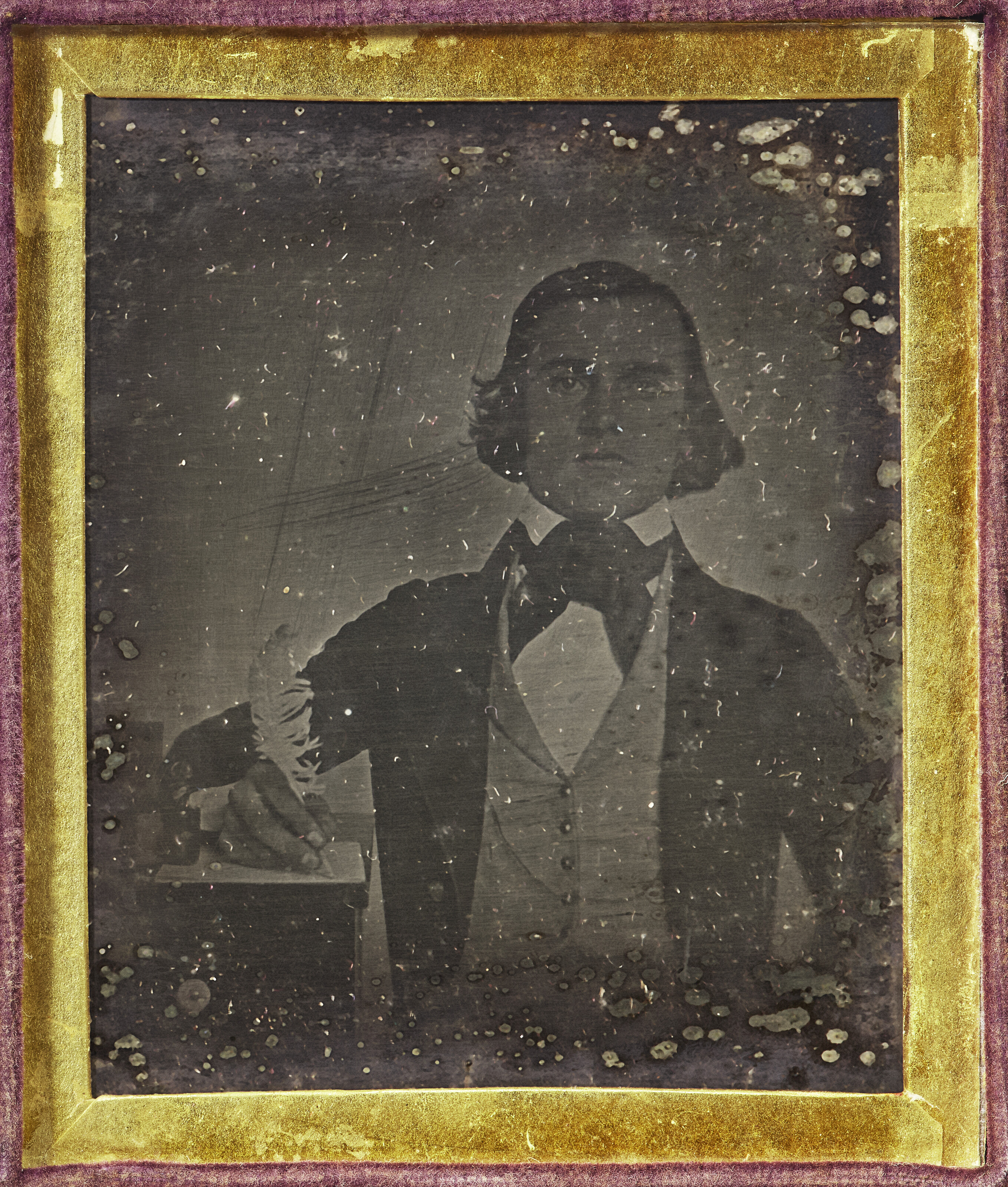 UNKNOWN PHOTOGRAPHER, Writer with Open Book and Quill, 1839-41 | Christie’s
