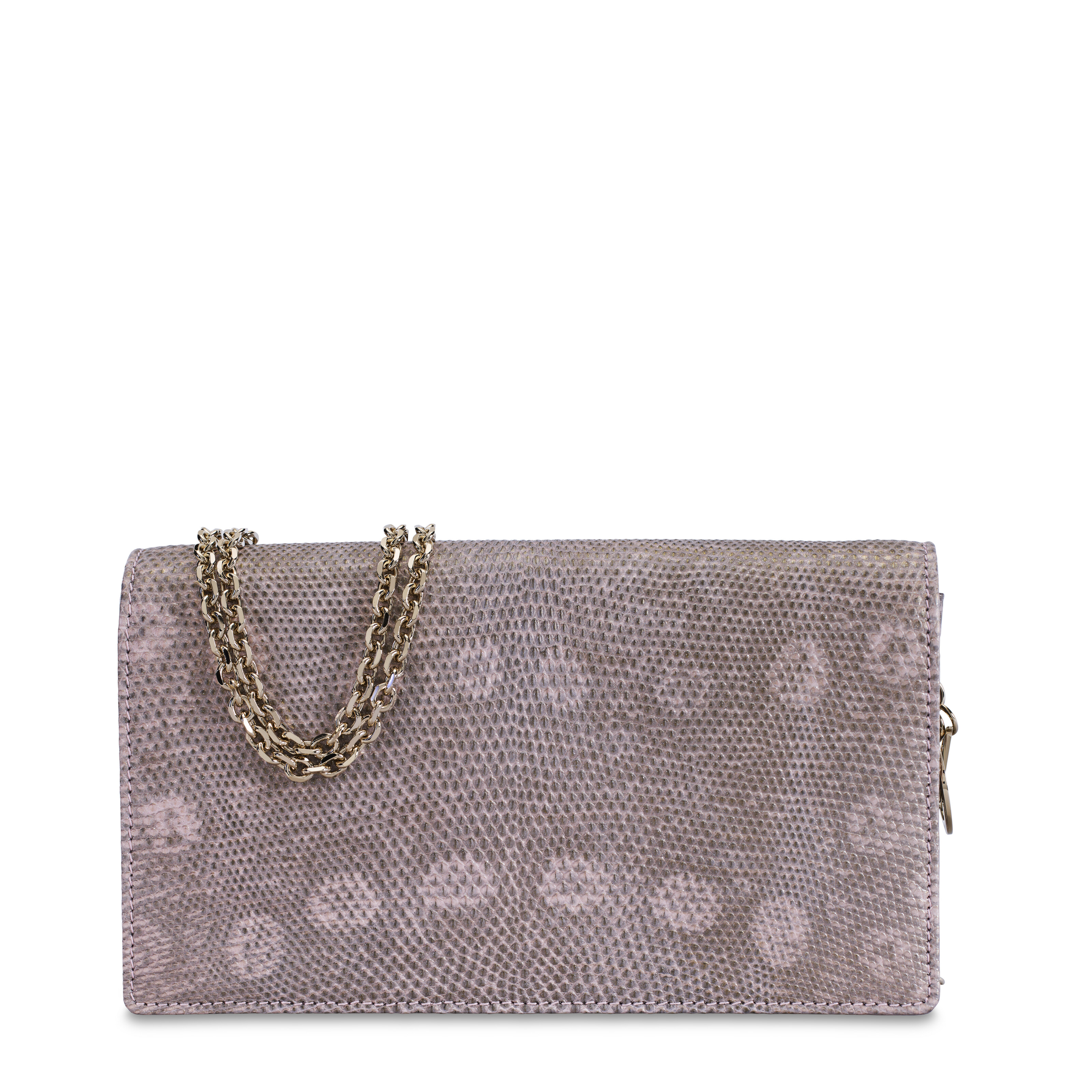 AN IRIDESCENT PINK OMBRE LIZARD CROISIERE CHAIN CLUTCH, DIOR, 2021 ...