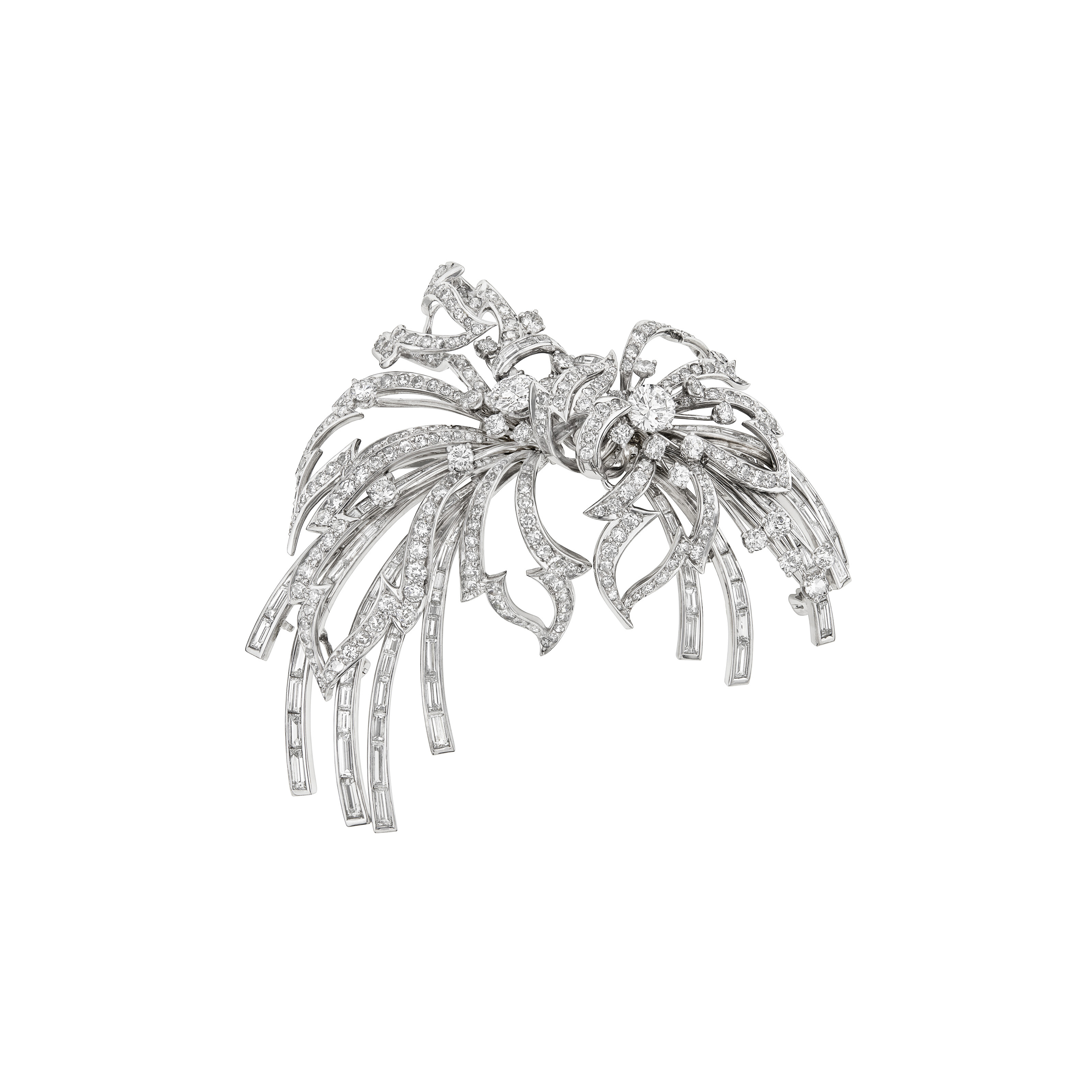 TRABERT & HOEFFER MAUBOUSSIN DIAMOND 'REFLECTION' CONVERTIBLE DOUBLE ...