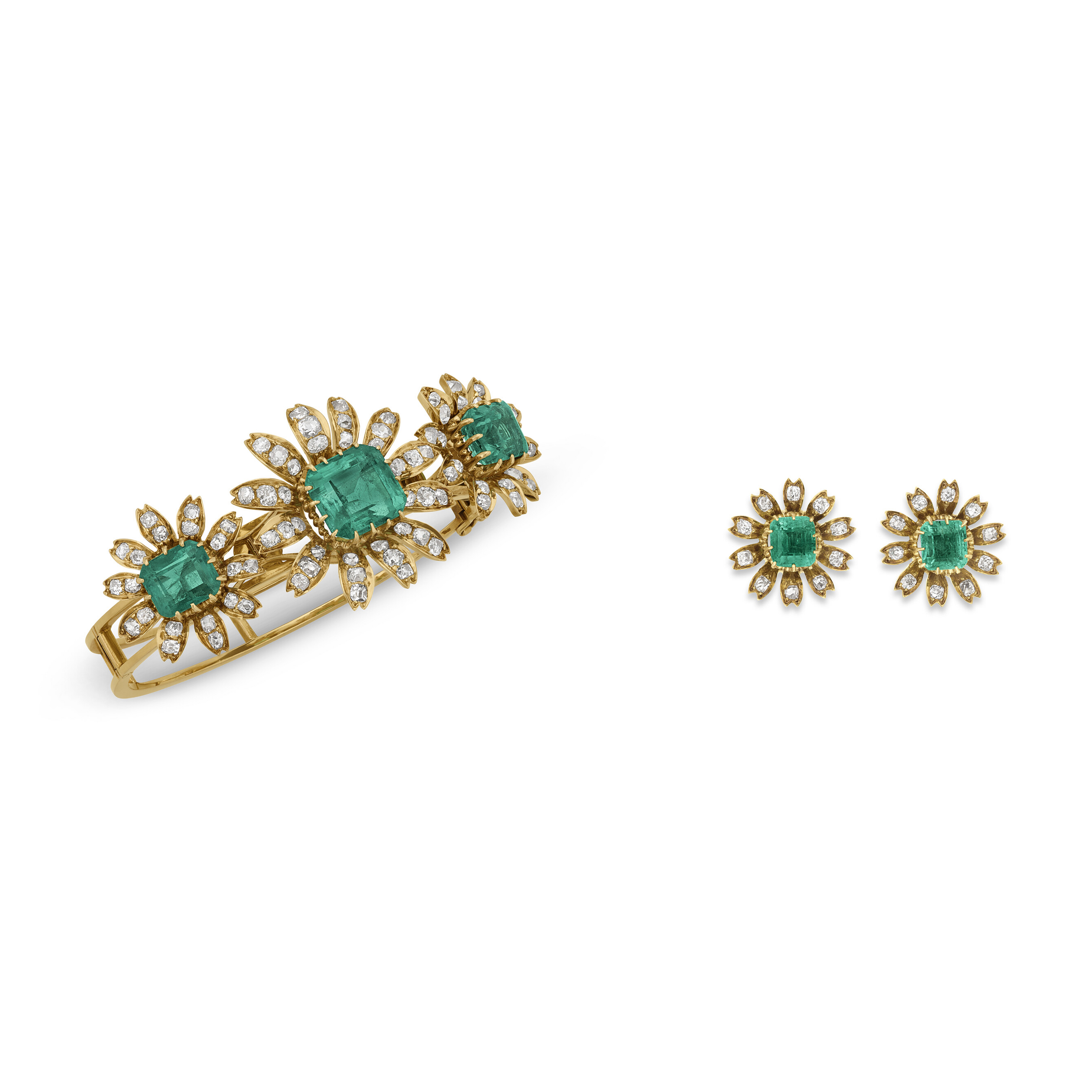 SET OF EMERALD AND DIAMOND CONVERTIBLE JEWELRY, | Christie’s