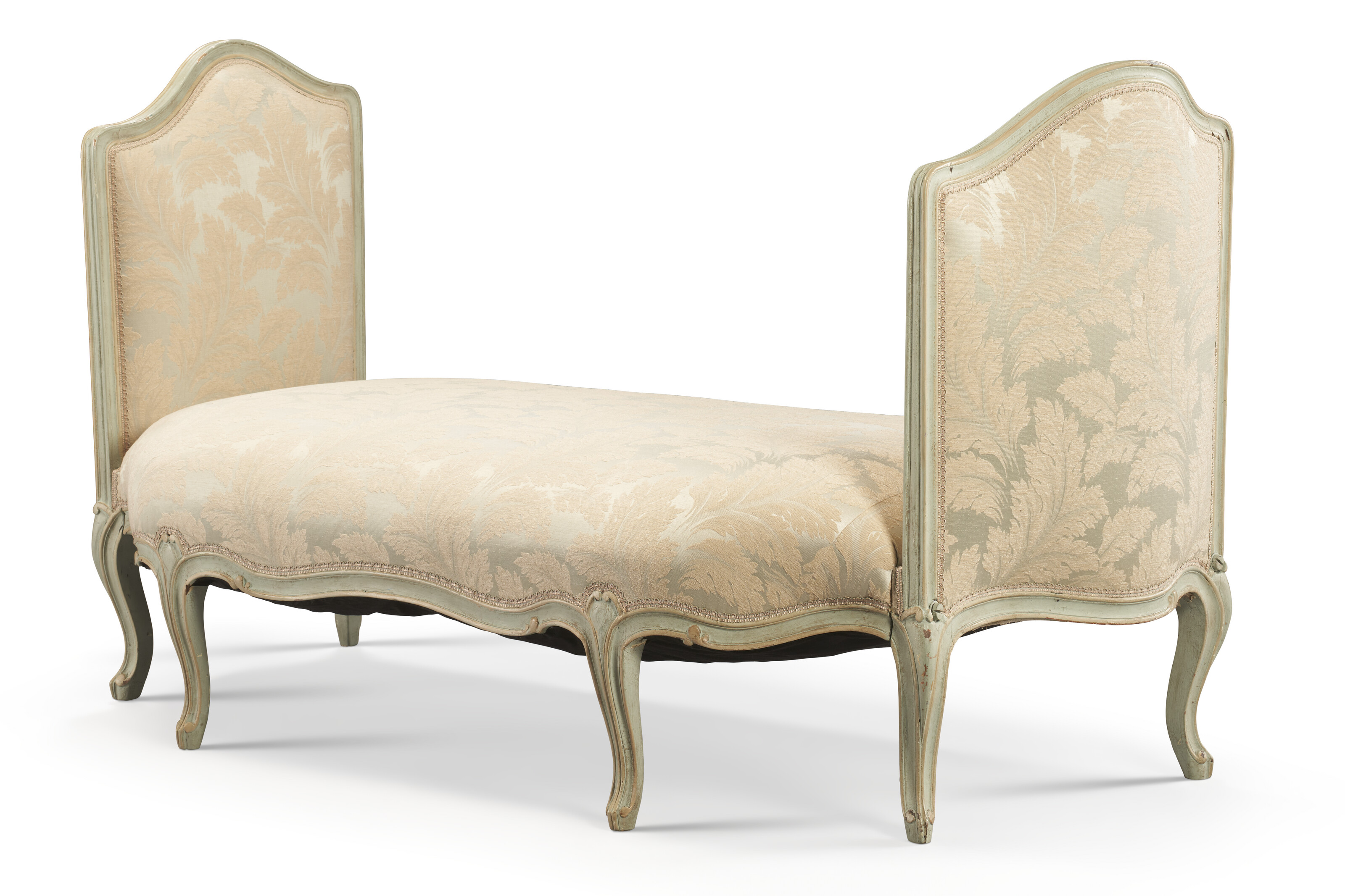 A FRENCH BLUE AND CREAM PAINTED LIT D’ALCOVE, 20TH CENTURY | Christie’s